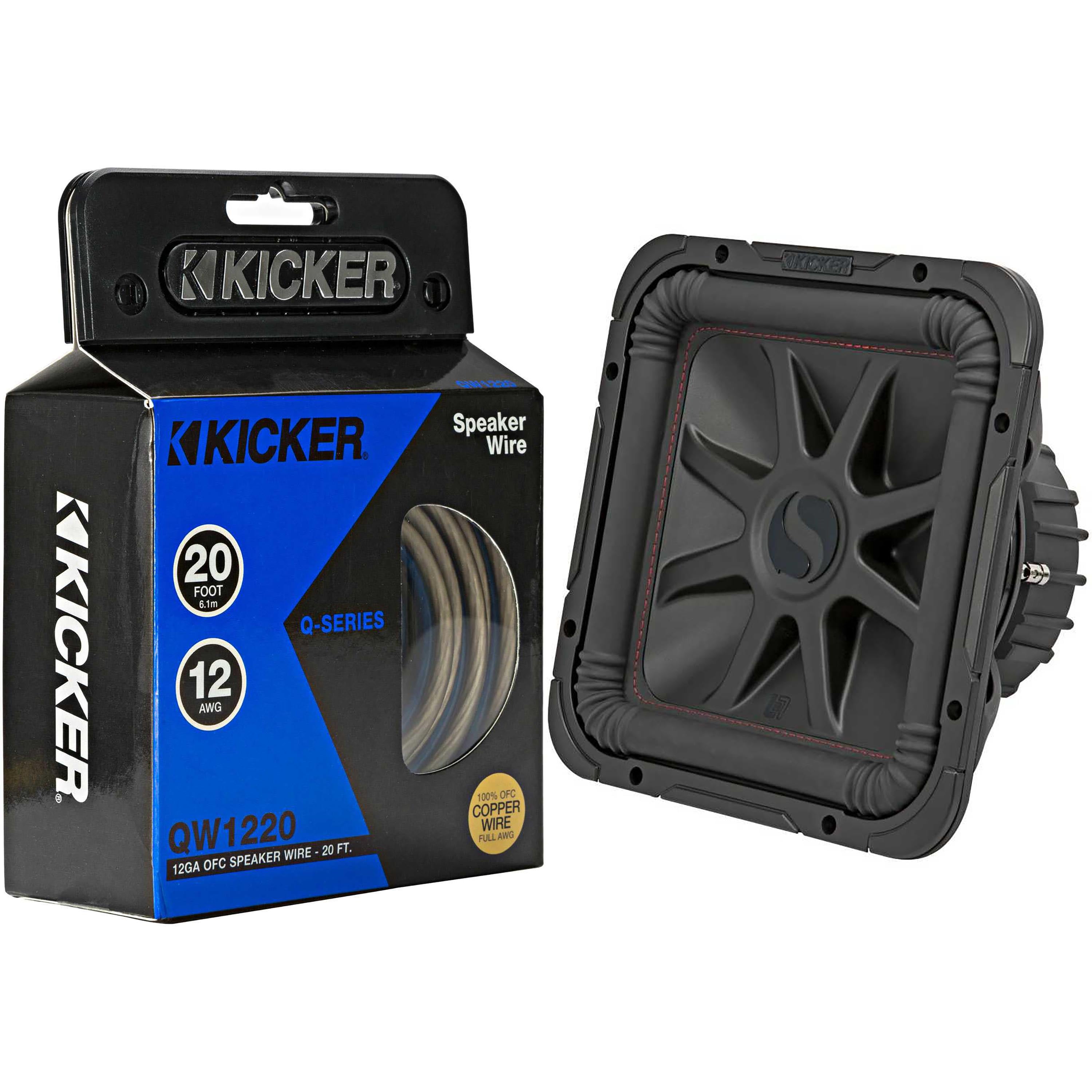 Kicker 45L7R122 L7R 12-Inch (30cm) Subwoofer, Dual Voice Coil, 2-Ohm ...