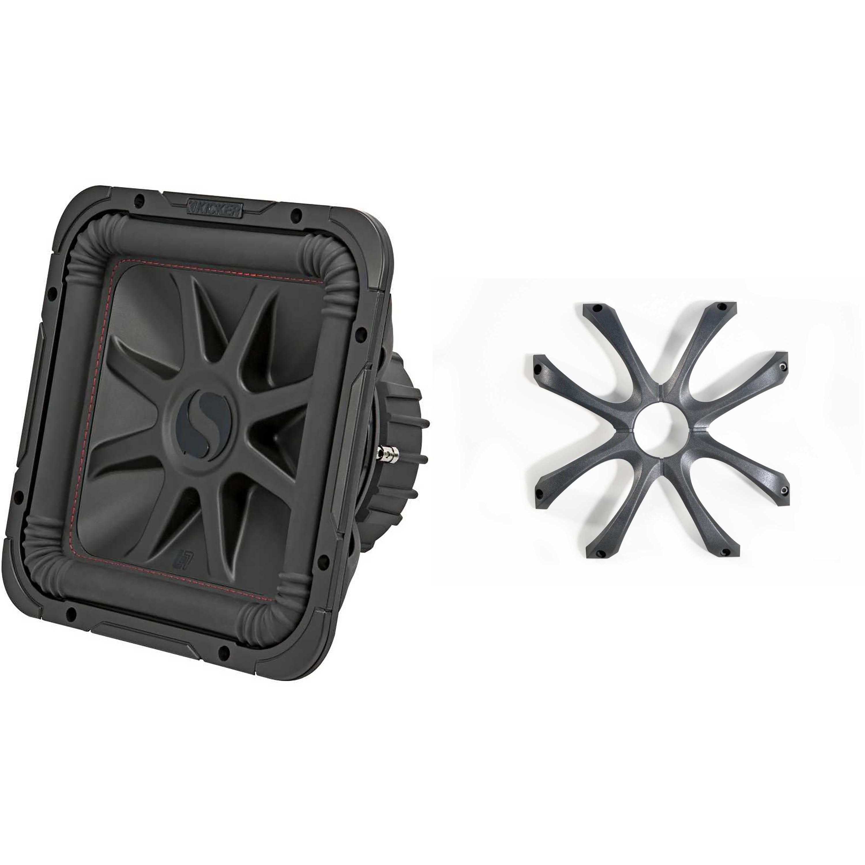 Kicker 45L7R124 L7R 12-Inch (30cm) Subwoofer, Dual Voice Coil, 4-Ohm w ...