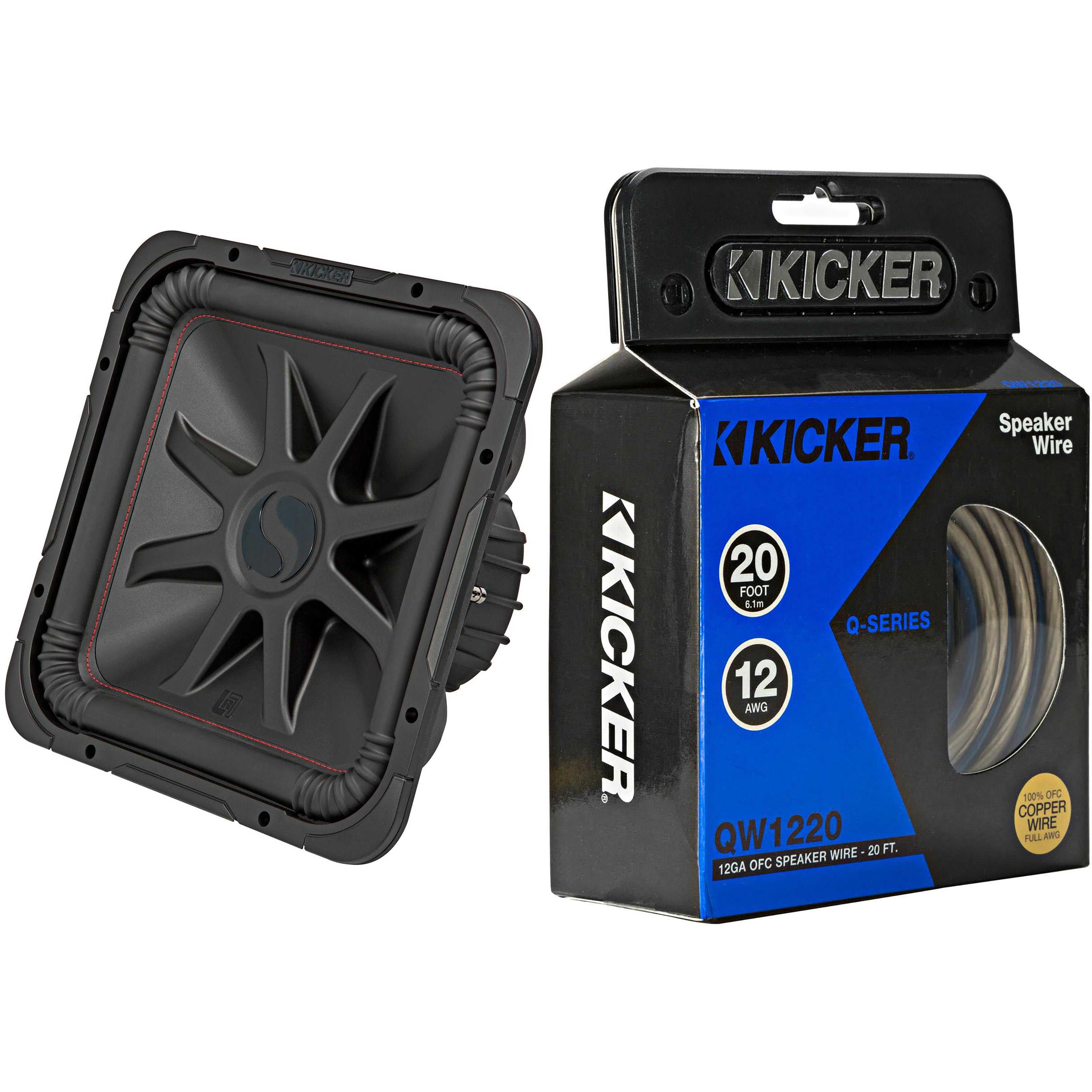 Kicker 45L7R154 L7R 15-Inch (38cm) Subwoofer, Dual Voice Coil, 4-Ohm ...