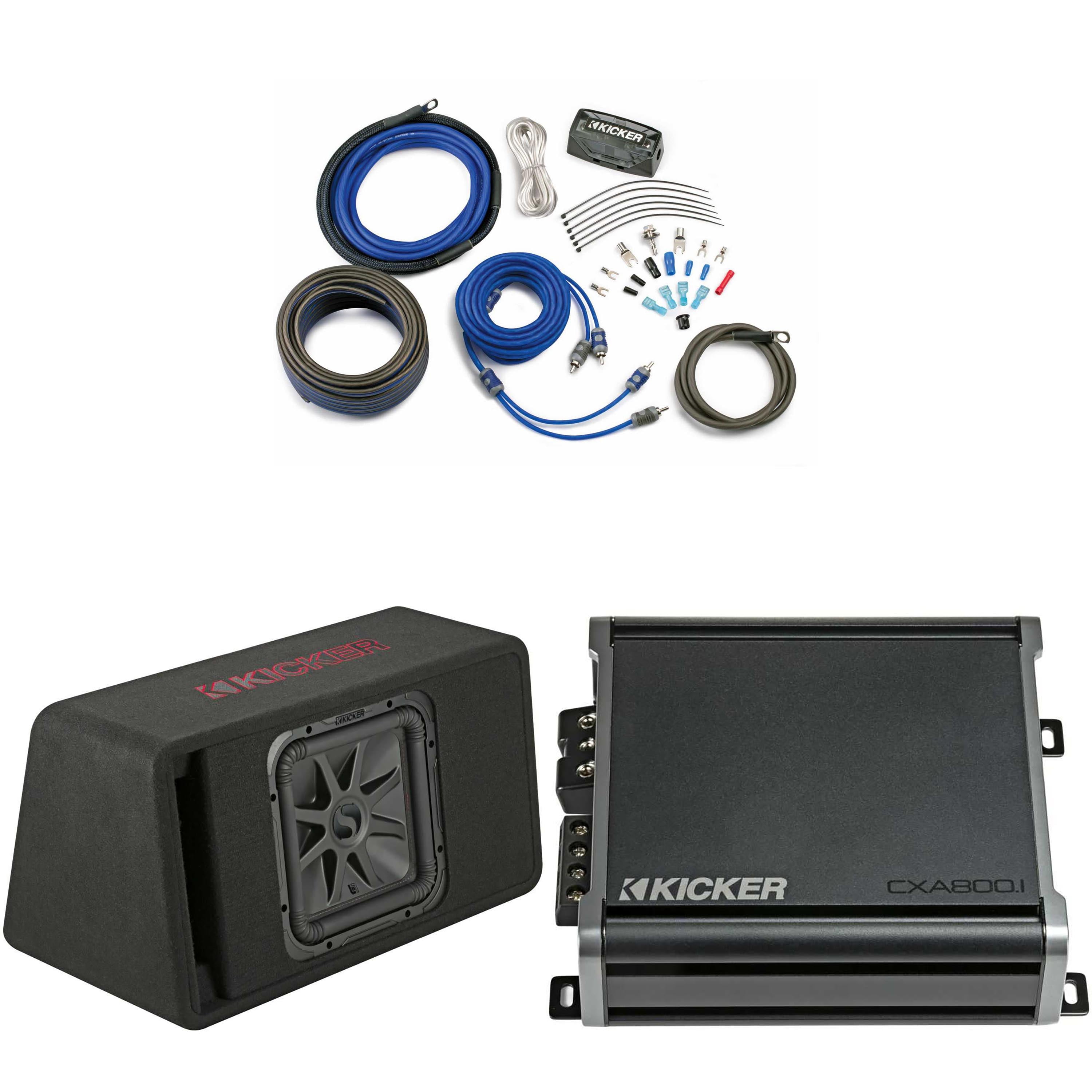 Kicker 45VL7R122 Single 12" L7R Loaded Vented Enclosure - 600 Watts RMS ...