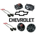 Kicker 46CSC464 & 46CSC654 Speakers, Compatible with Chevy Silverado Ext Truck, Includes HA ...