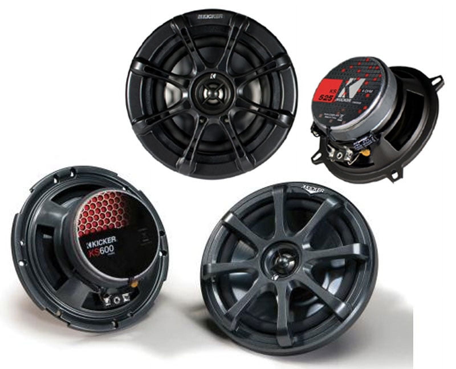 Kicker 46CSC54 5 1/4" Speakers & Kicker 43DSC504 5.25" 35W Coaxial ...