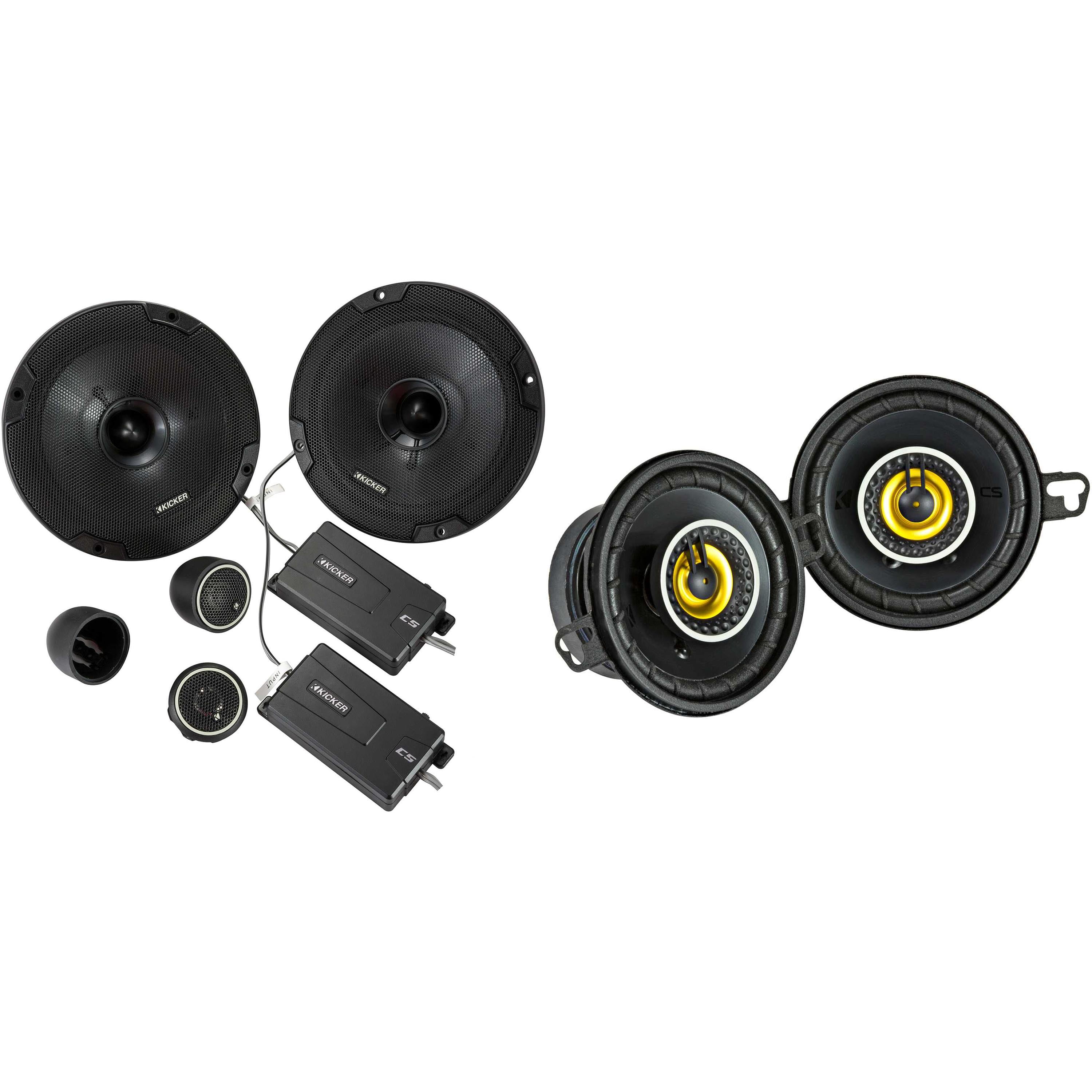 Kicker 46CSS674 CS-Series CSS67 6.75-Inch (165mm) Component System with ...