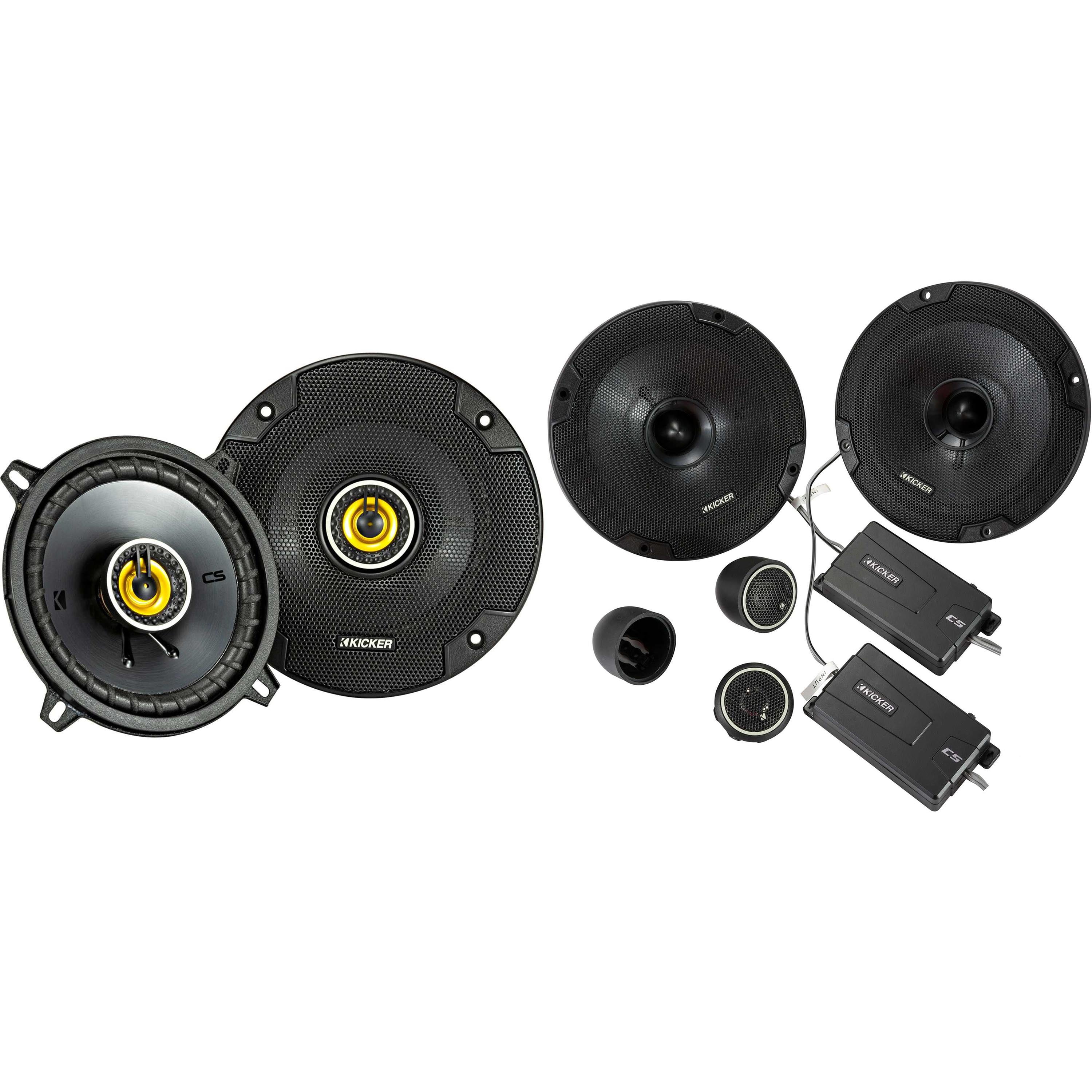Kicker 46CSS674 CS-Series CSS67 6.75-Inch (165mm) Component System with ...