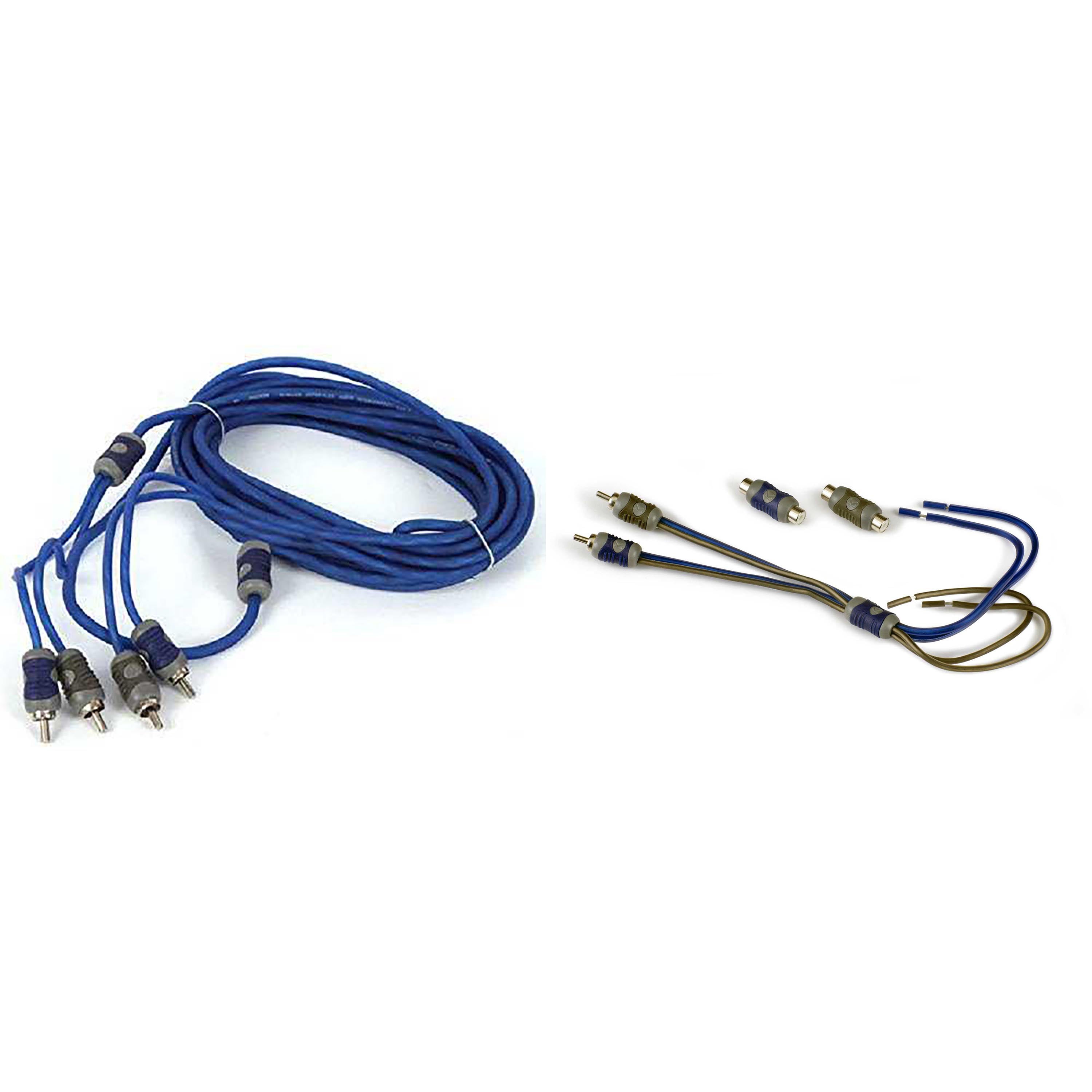 Kicker 46KISL K-Series Interconnect, Speaker Wire To RCA Adapter w ...
