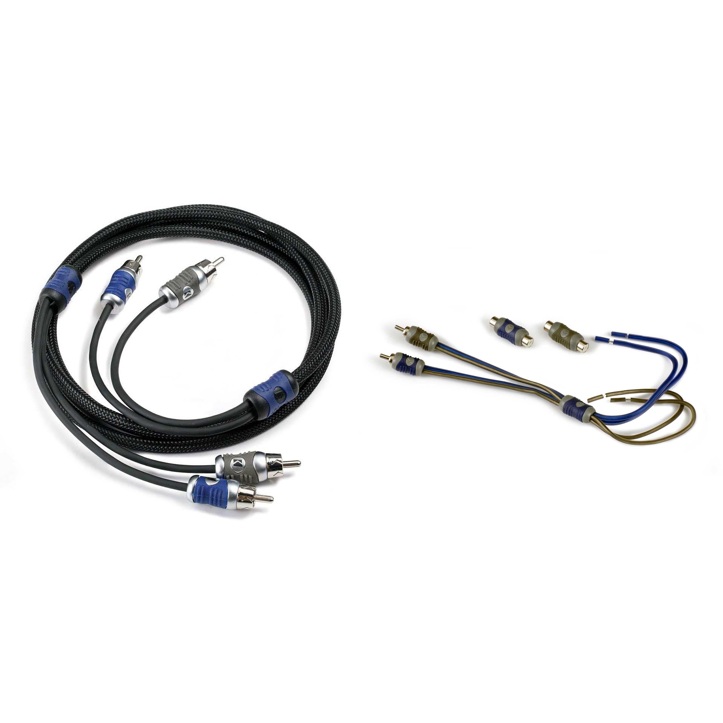 Kicker 46KISL K-Series Interconnect, Speaker Wire To RCA Adapter w ...