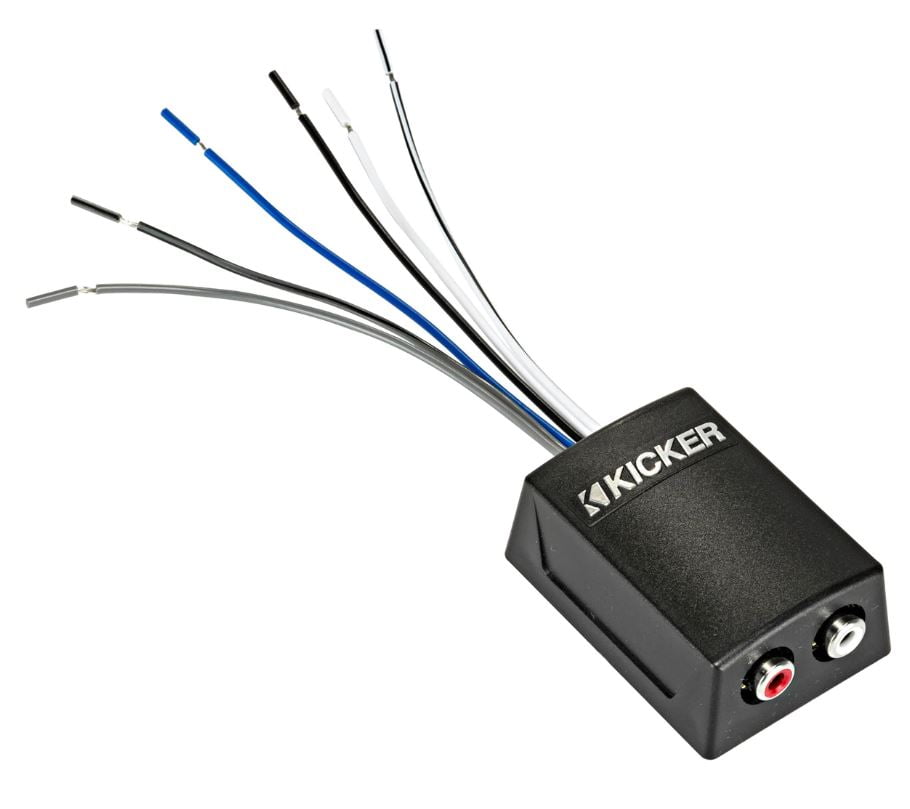 Kicker High Audio Level 2-Channel Line Output Converter with Remote ...