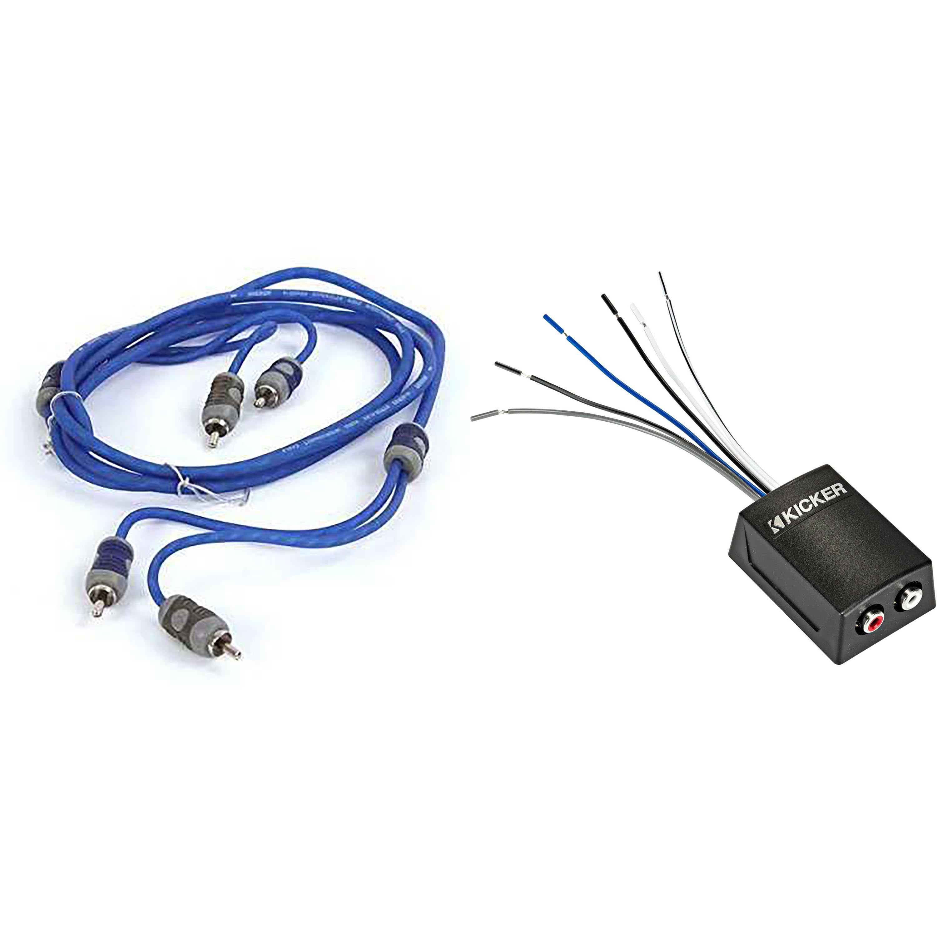 Kicker 46KISLOC2 K-Series Stereo Line-Output Converter w/ Remote Turn ...