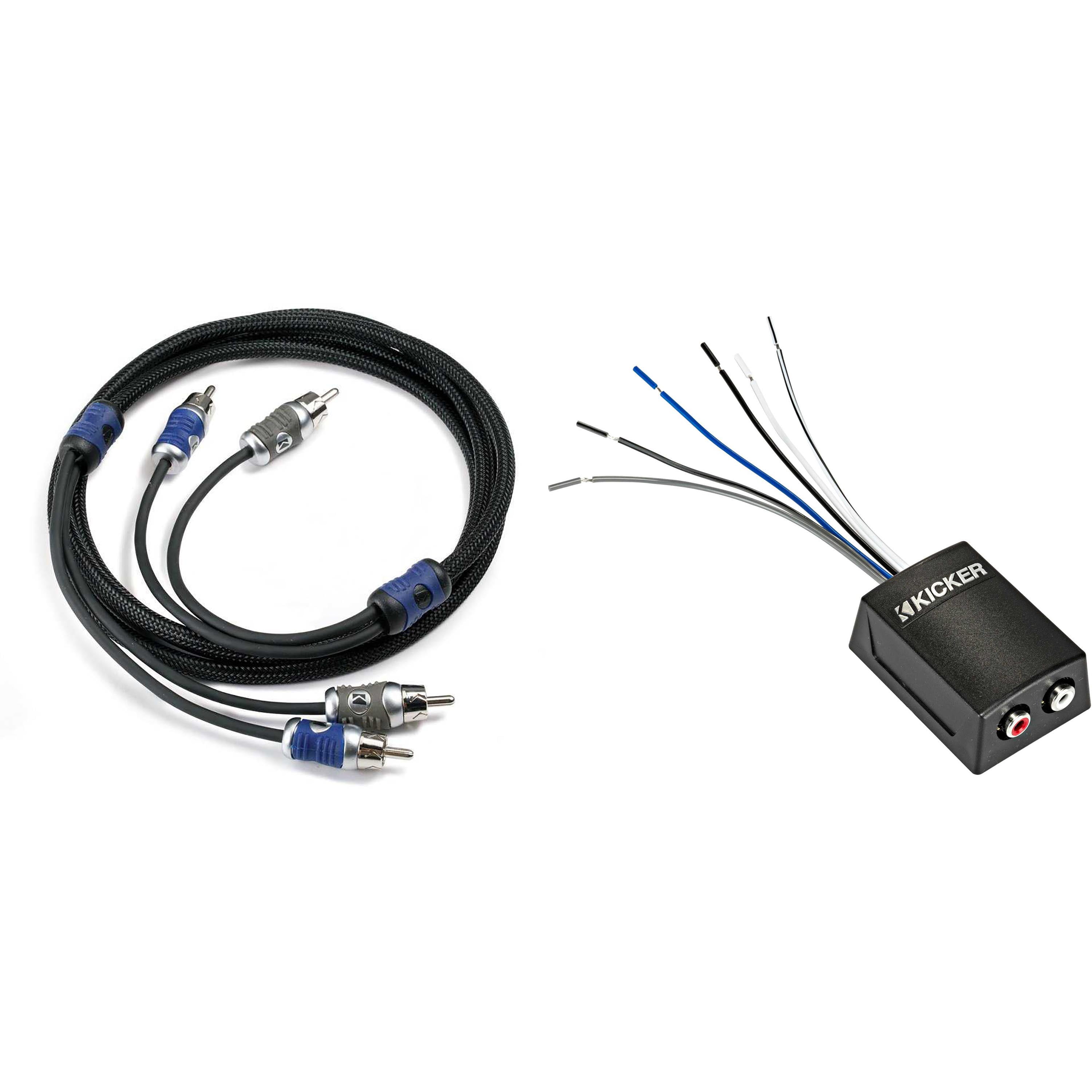 Kicker 46KISLOC2 K-Series Stereo Line-Output Converter w/ Remote Turn ...