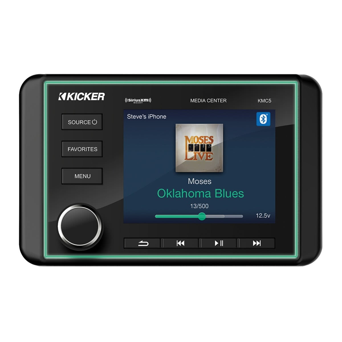 Kicker KMC5 Marine Digital Media Receiver - Stereo Radio Audio System ...