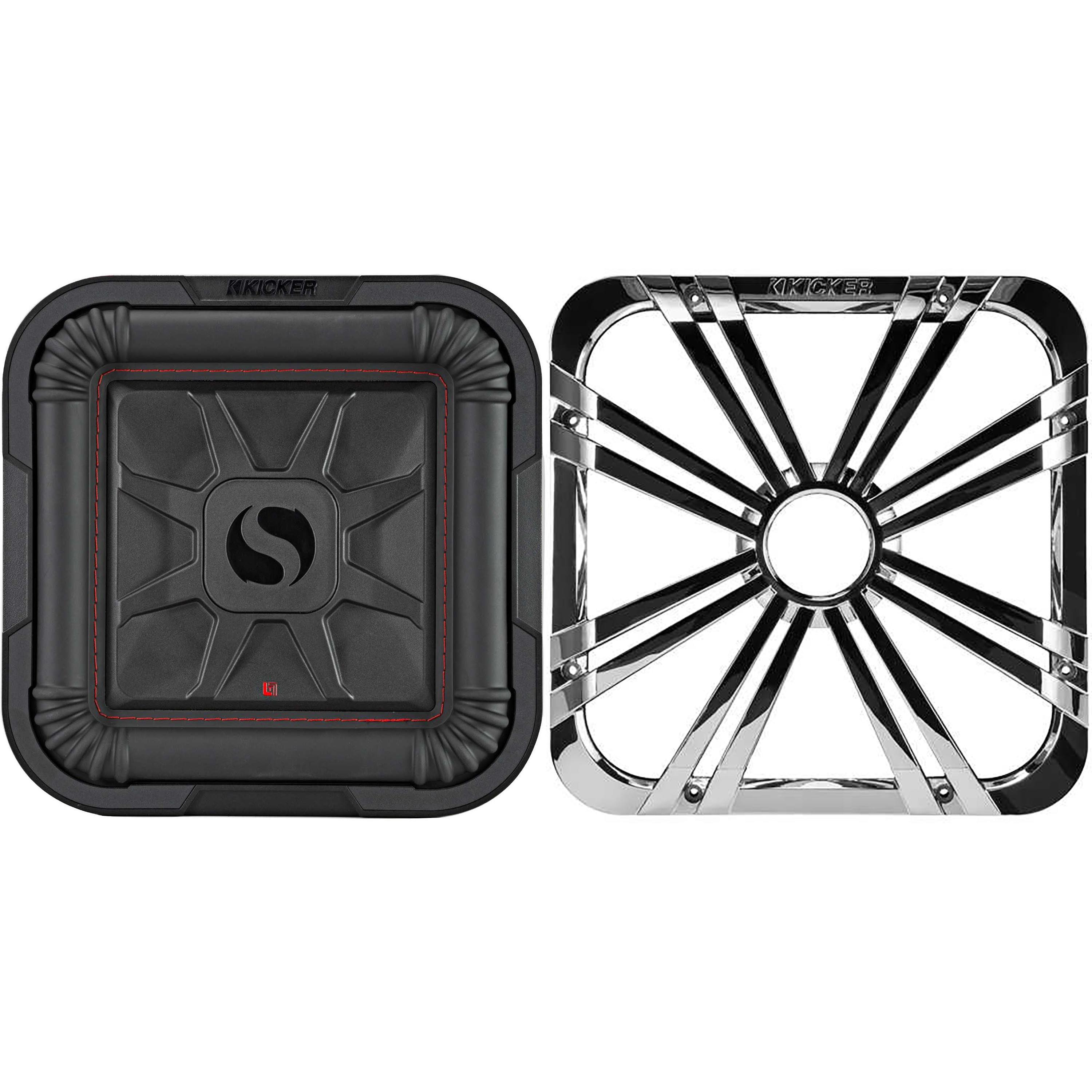 Kicker 46L7T102 L7T L7-Thin 10-Inch (25cm) Subwoofer, Dual Voice Coil ...