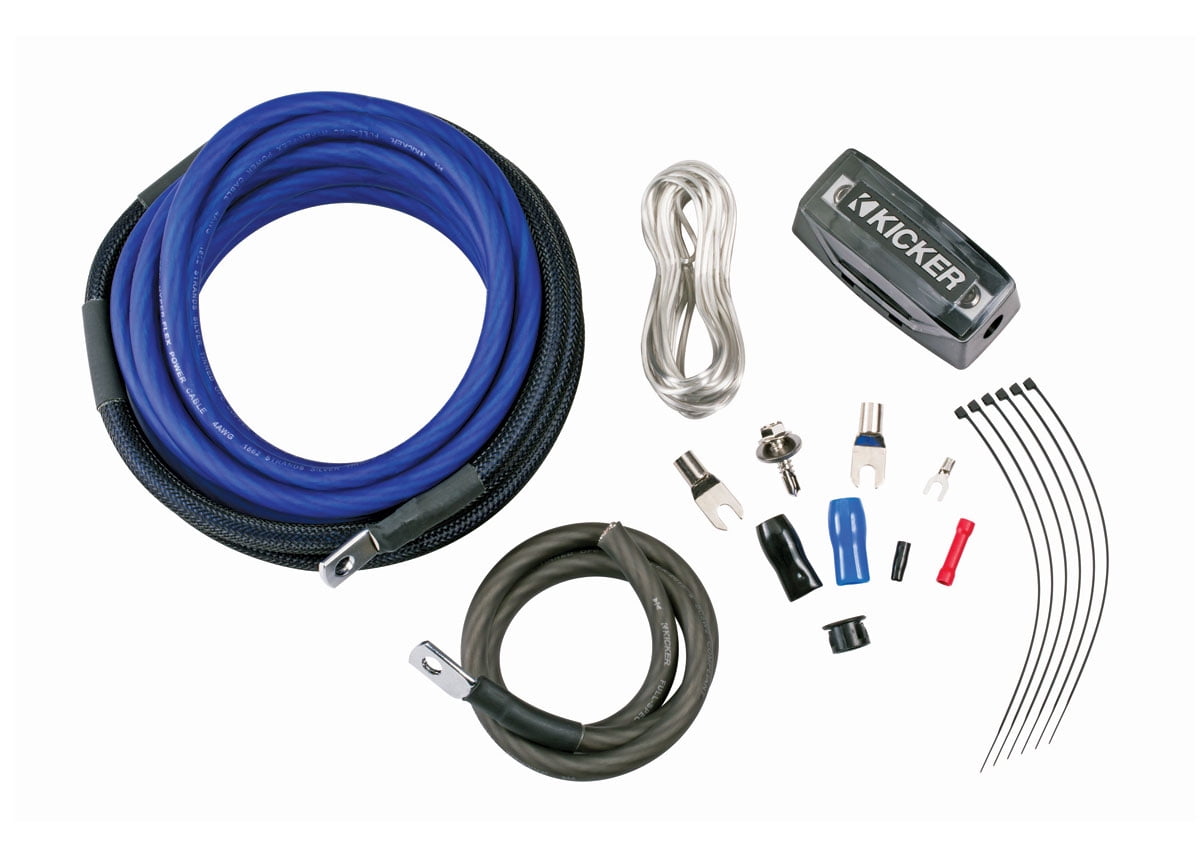 Kicker 46PK8 8AWG/8 Gauge 2-Channel Amplifier Power Wiring Kit ...