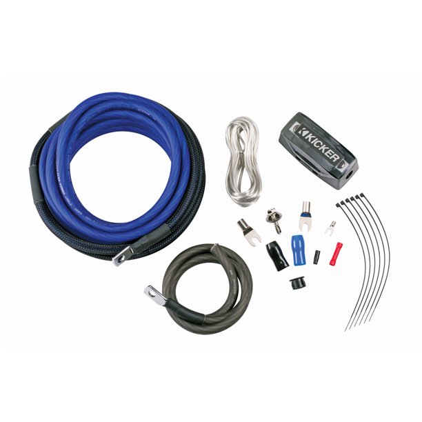 Kicker 46PK8 8AWG/8 Gauge 2-Channel Amplifier Power Wiring Kit ...