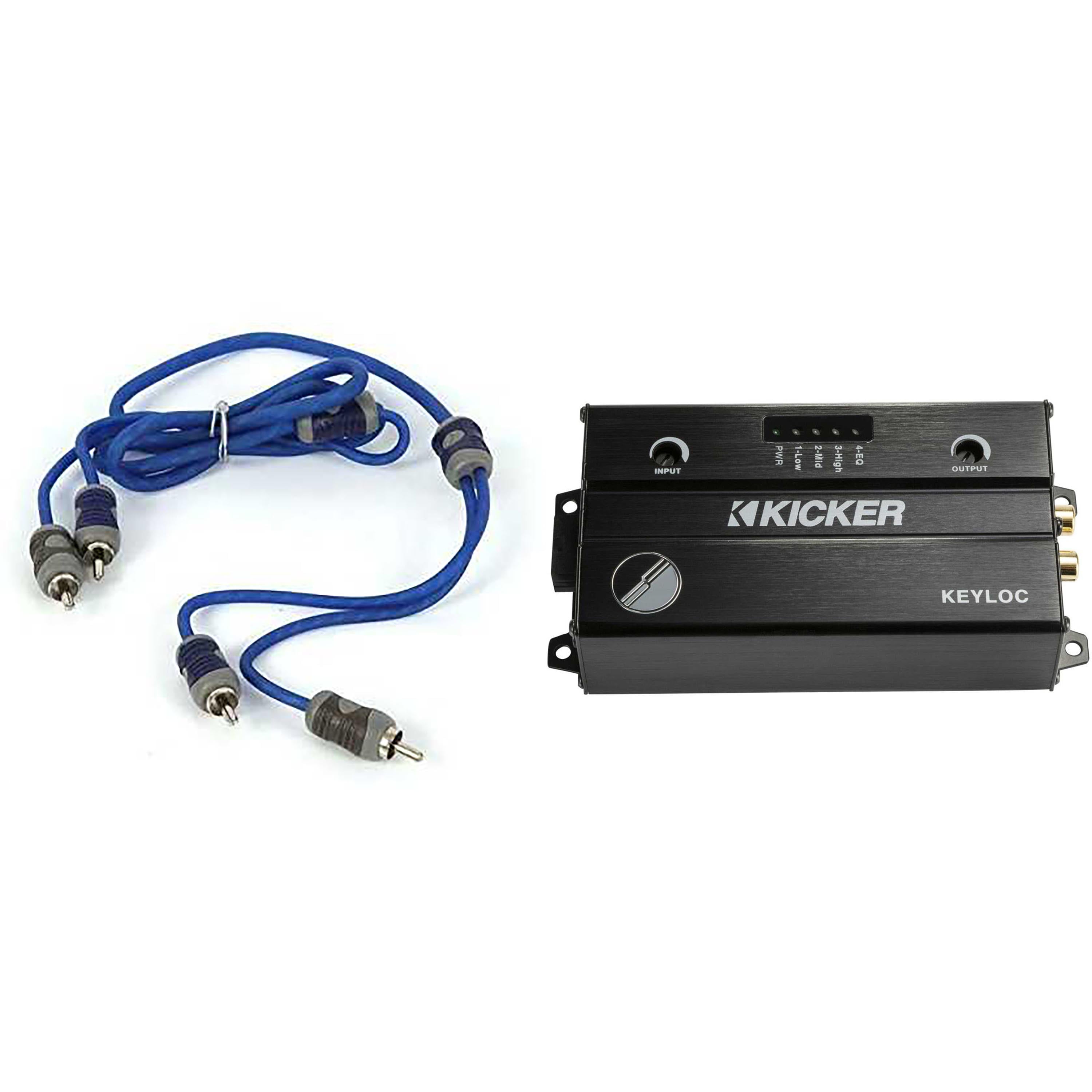 Kicker 47KEYLOC Key Series Smart Powered Line-Out Converter & 46KI21 1 ...