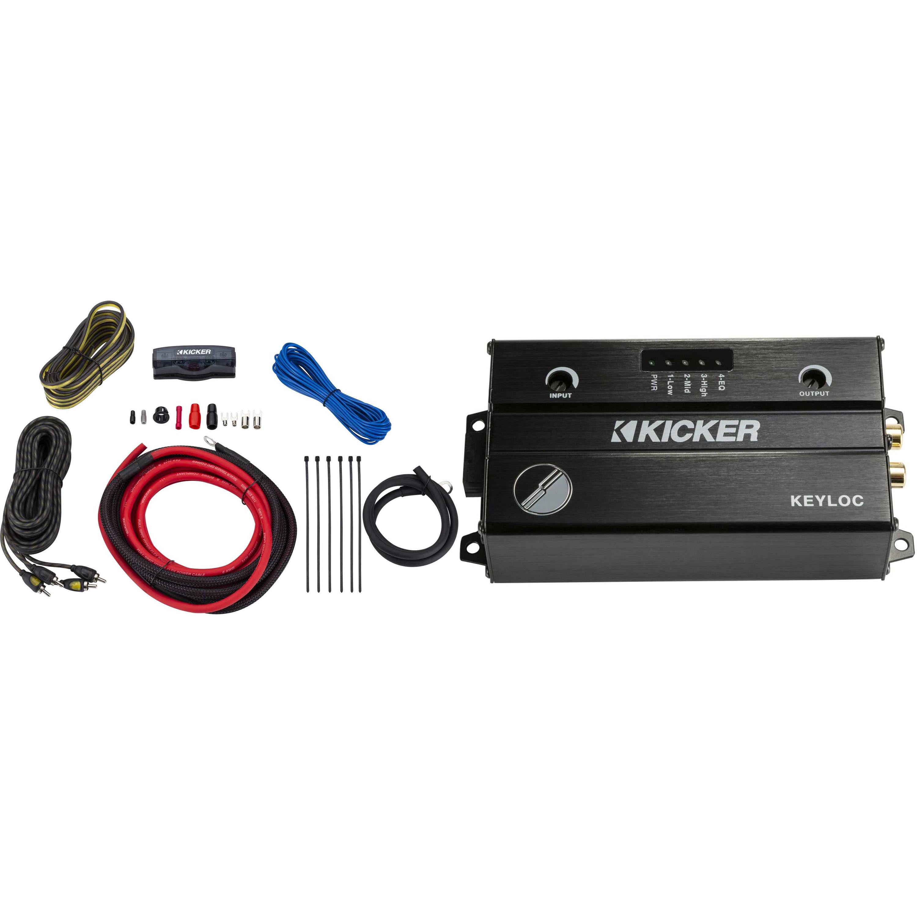 Kicker 47KEYLOC Key Series Smart Powered Line-Out Converter & 47VK6 ...
