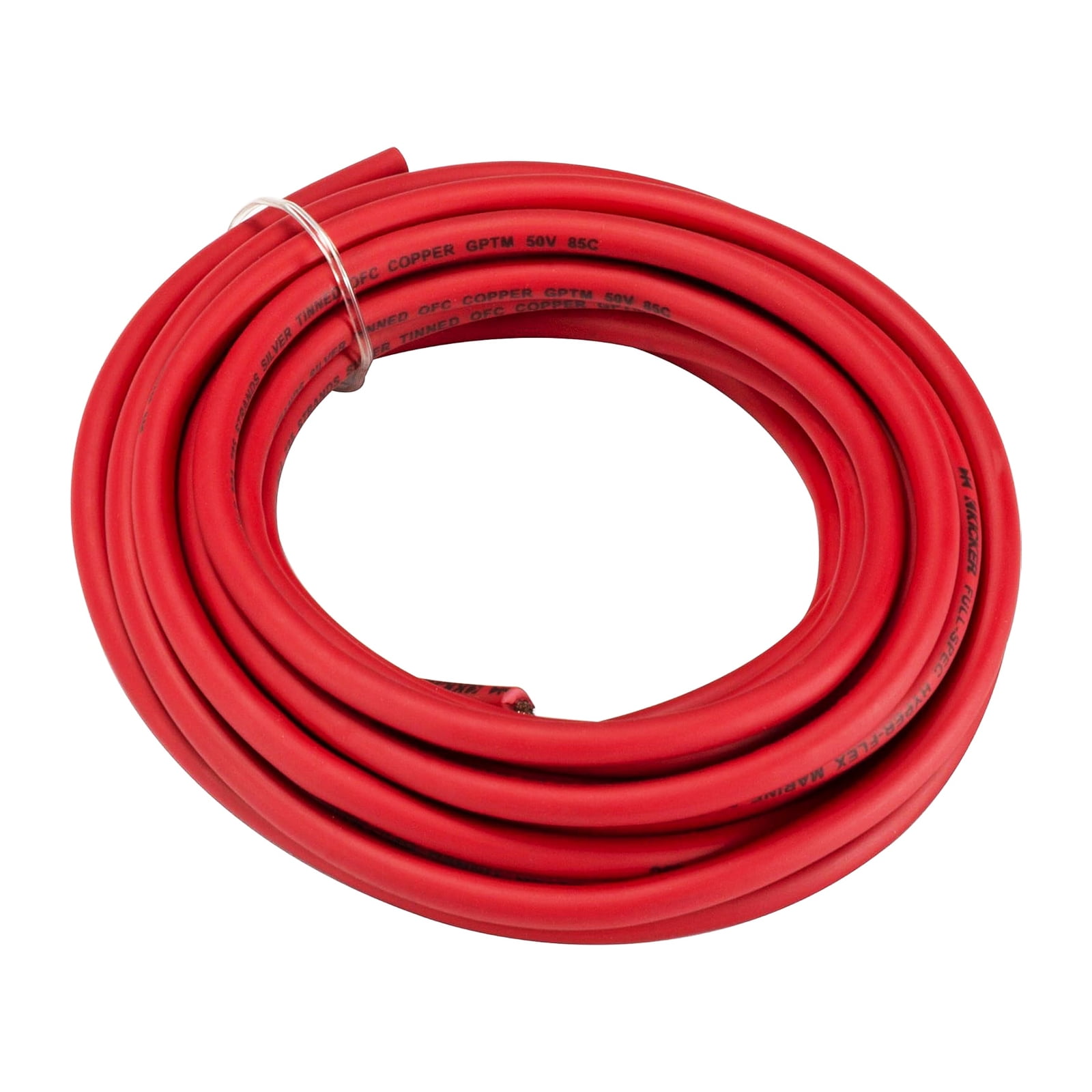 Kicker 47KMWPR820 Marine 8AWG Power Wire 20FT, Red - Walmart.com