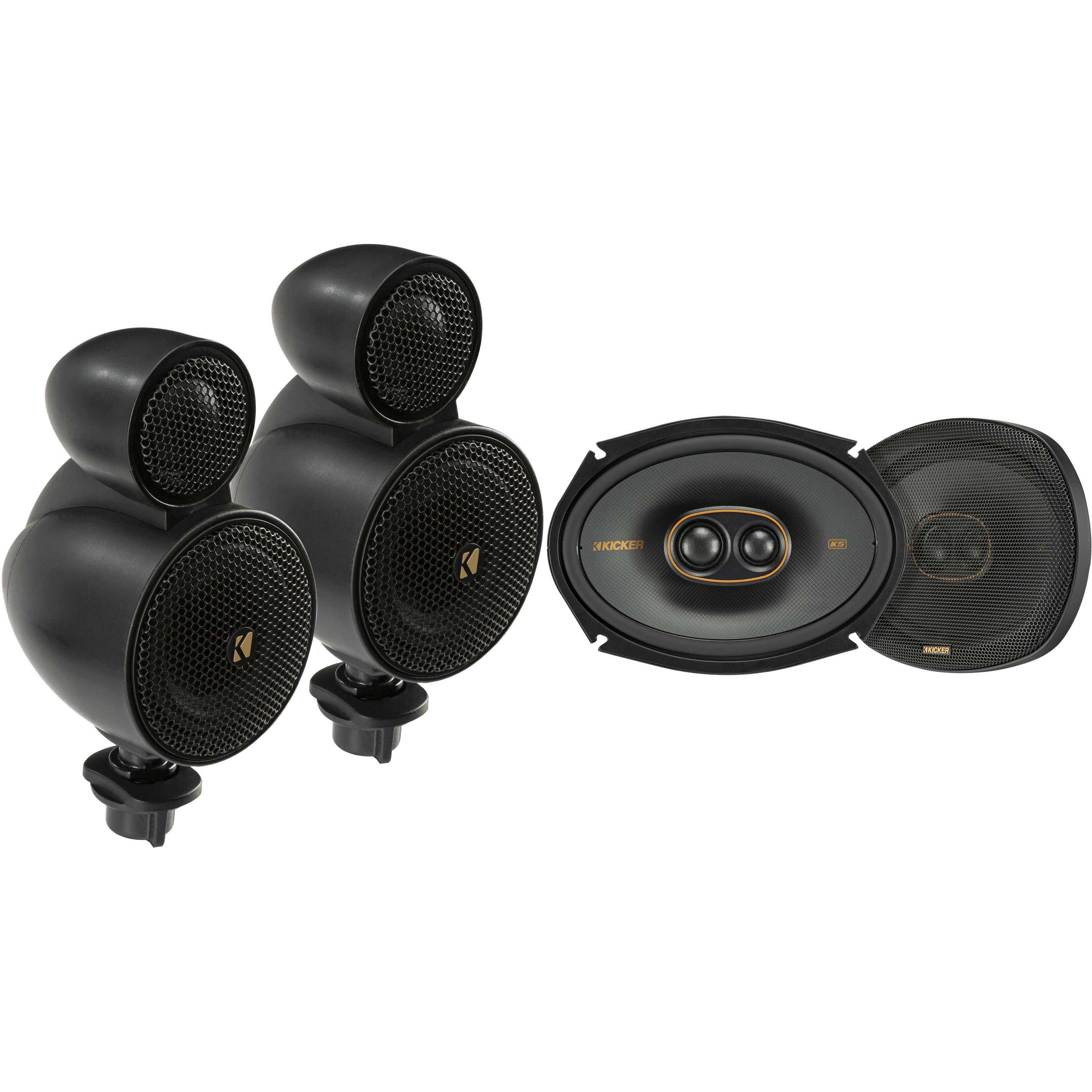 Kicker 47KSMT2504 KSMT250 Dual Pod Component System w/ 2.5" mids and 1 ...