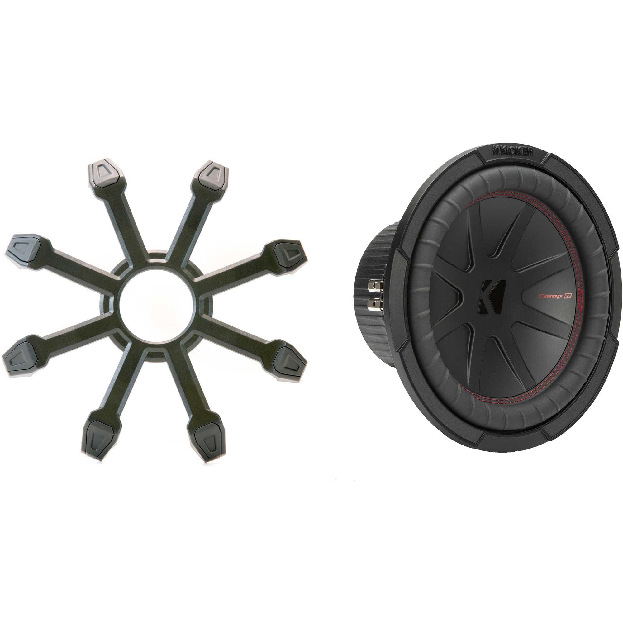 Kicker 48CWR104 CompR 10" Subwoofer, DVC, 4-ohm - Includes Grill ...