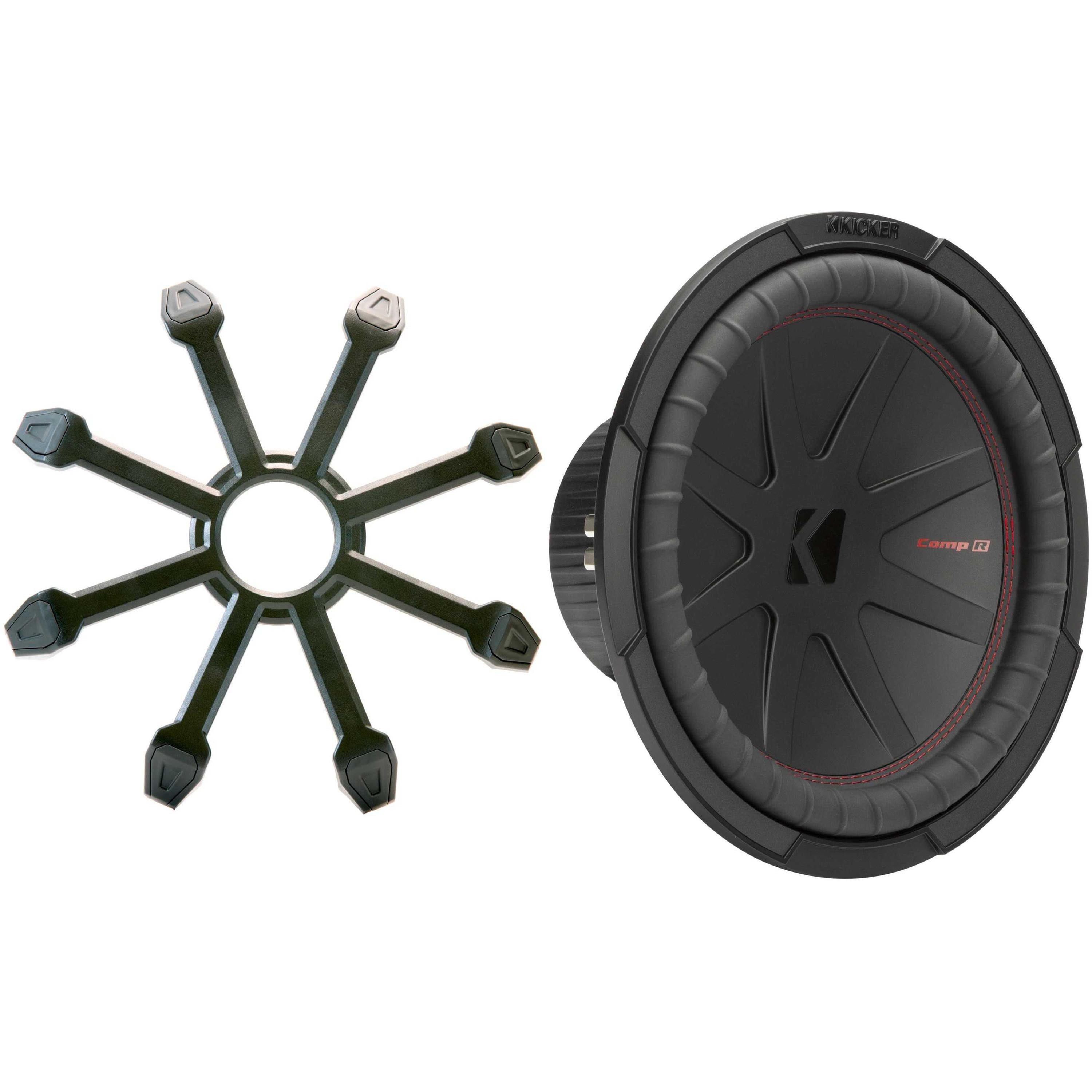 Kicker 48CWR122 CompR 12" Subwoofer, DVC, 2-ohm - Includes Grill ...