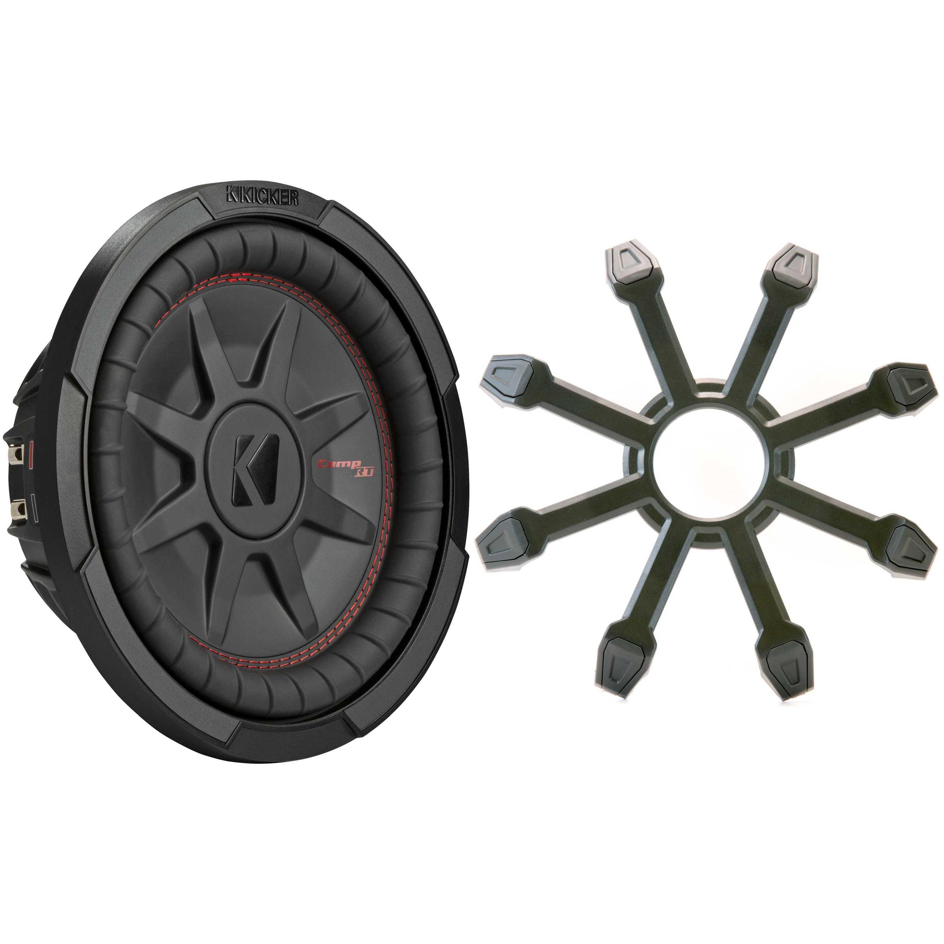 Kicker 48CWRT104 CompRT 10" Subwoofer, DVC, 4-ohm - Includes Grill ...
