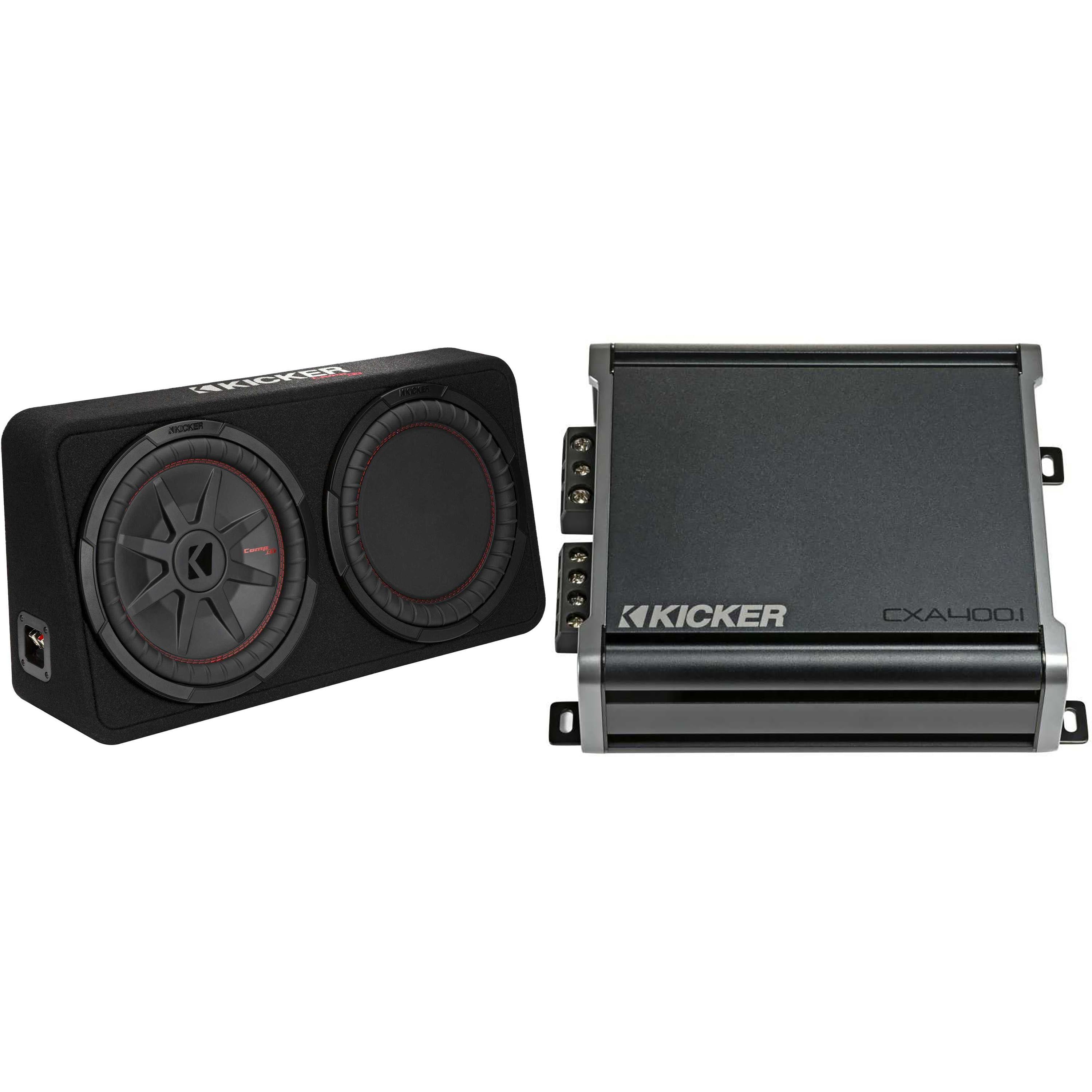Kicker 48TCWRT122 CompRT 12" subwoofer in thin profile enclosure, 2ohm ...