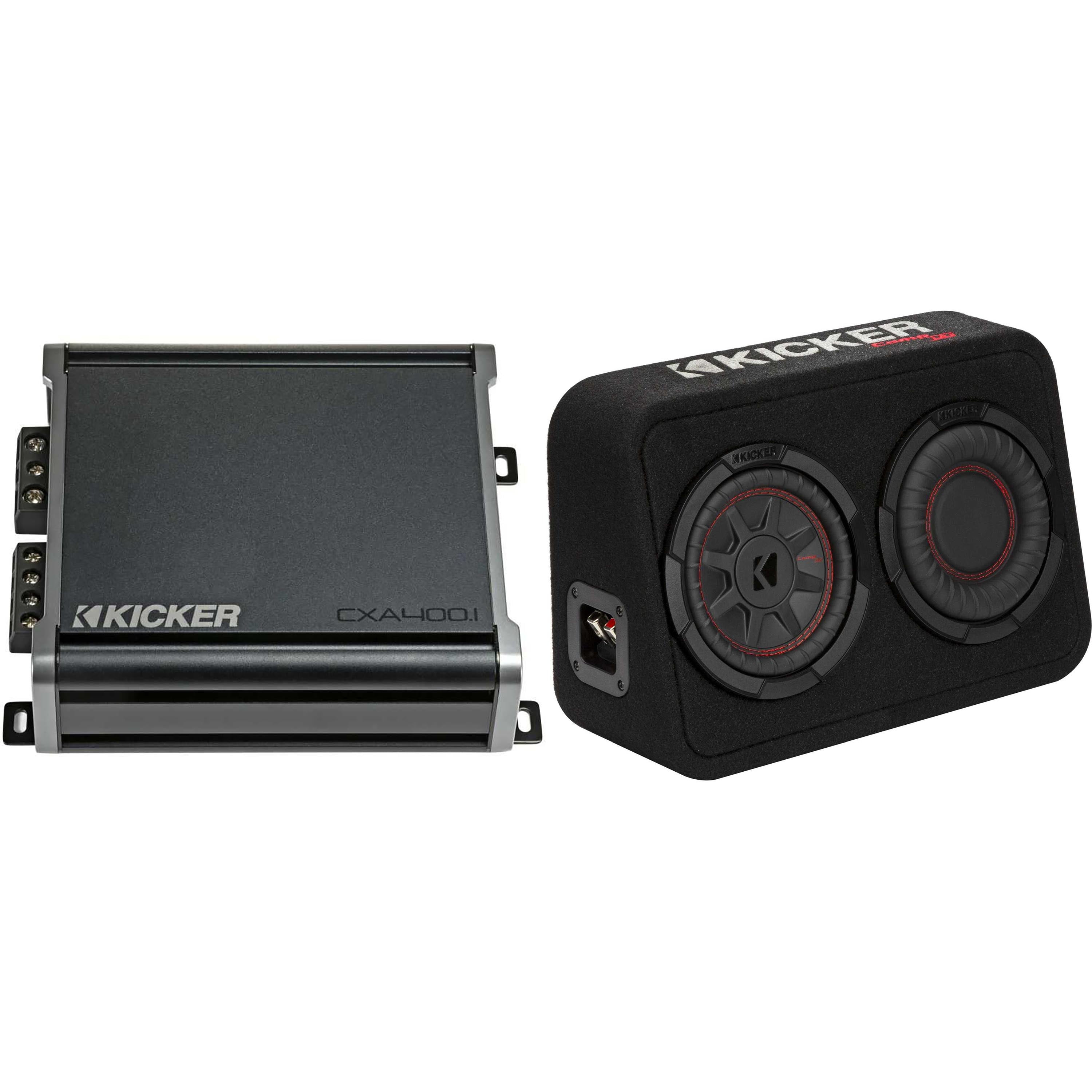 Kicker 48TCWRT672 CompRT 6" subwoofer in thin profile enclosure, 2ohm ...
