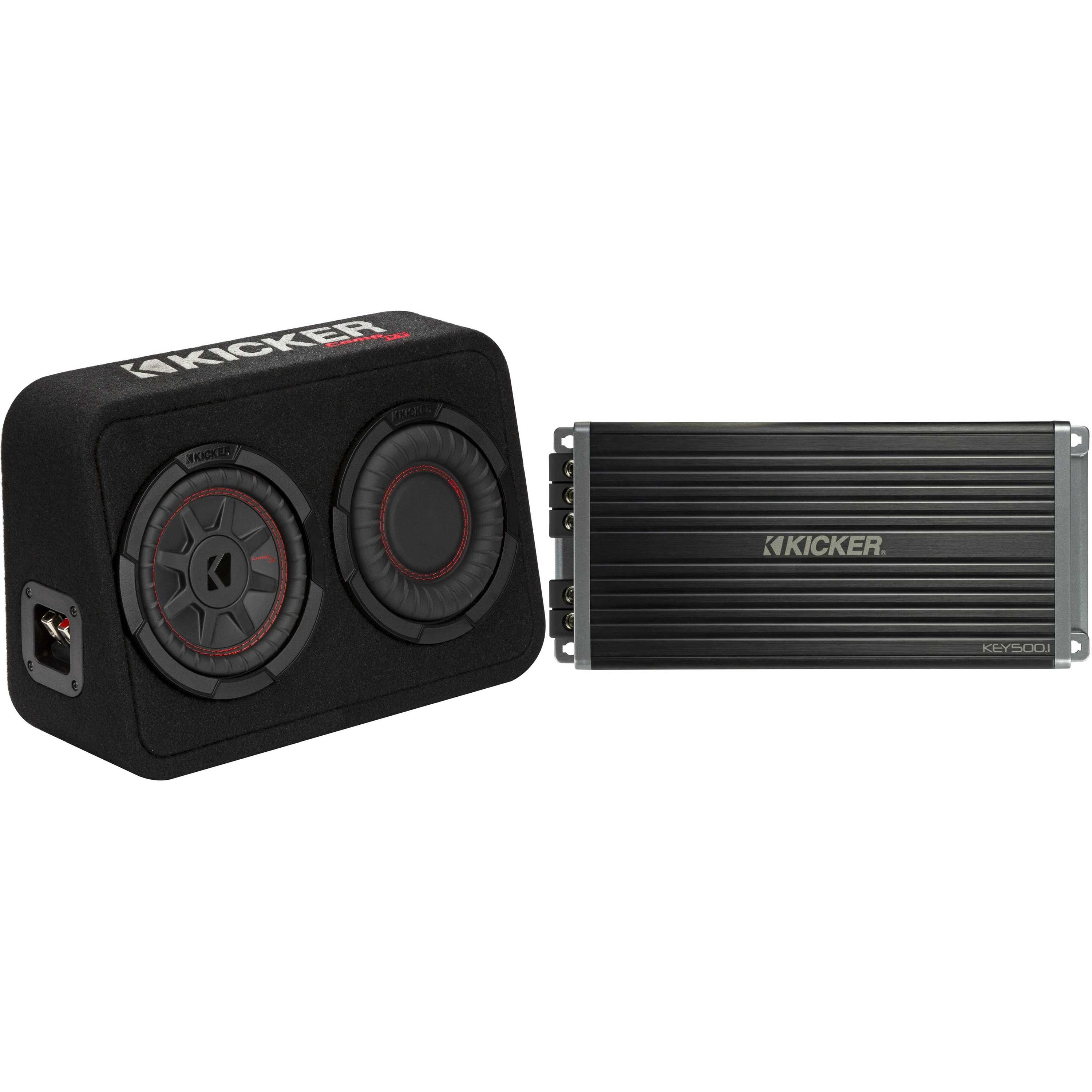 Kicker 48TCWRT672 CompRT 6" subwoofer in thin profile enclosure, 2ohm ...