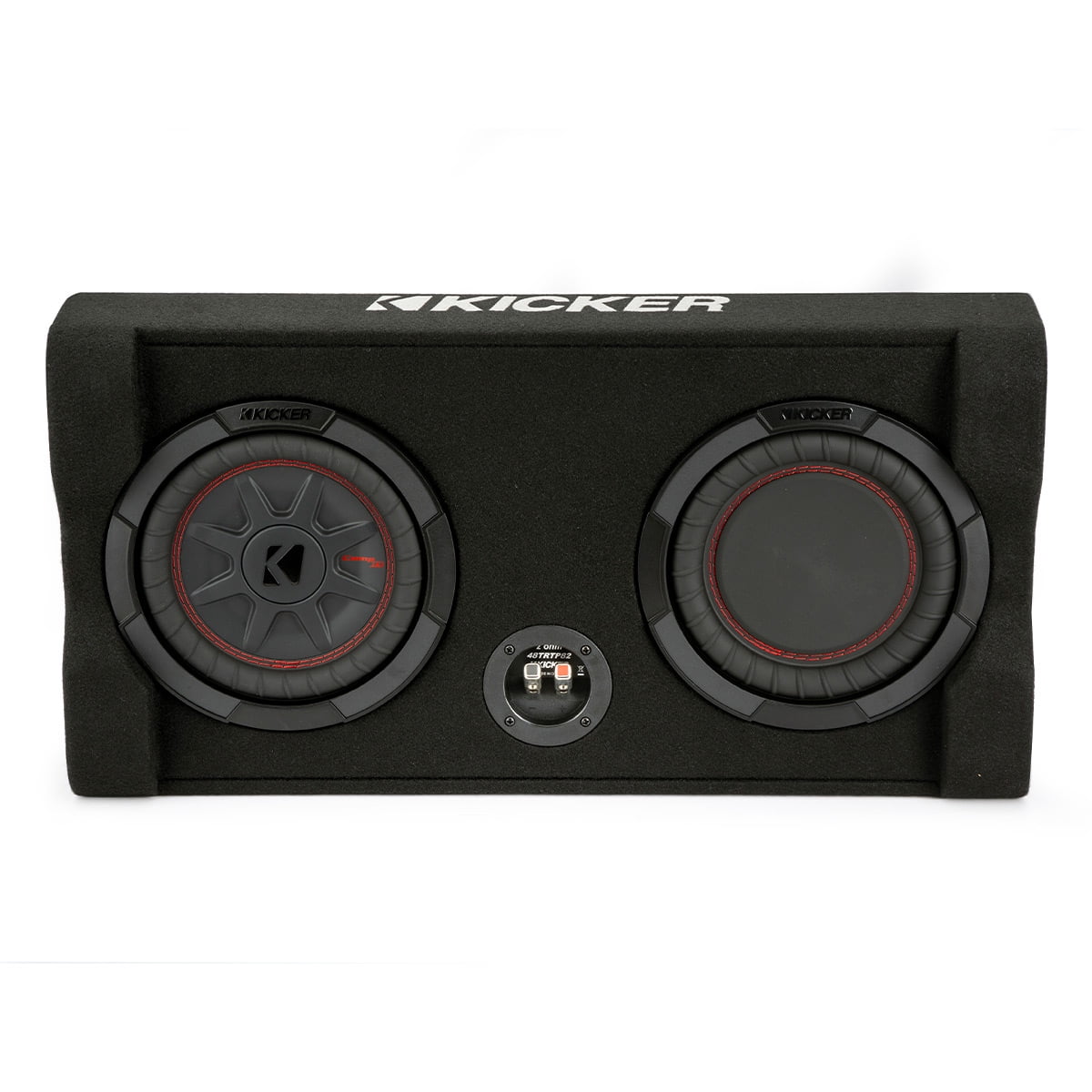 "KICKER 8"" CompRT 2-Ohm Down-Firing Subwoofer Enclosed Box for ...