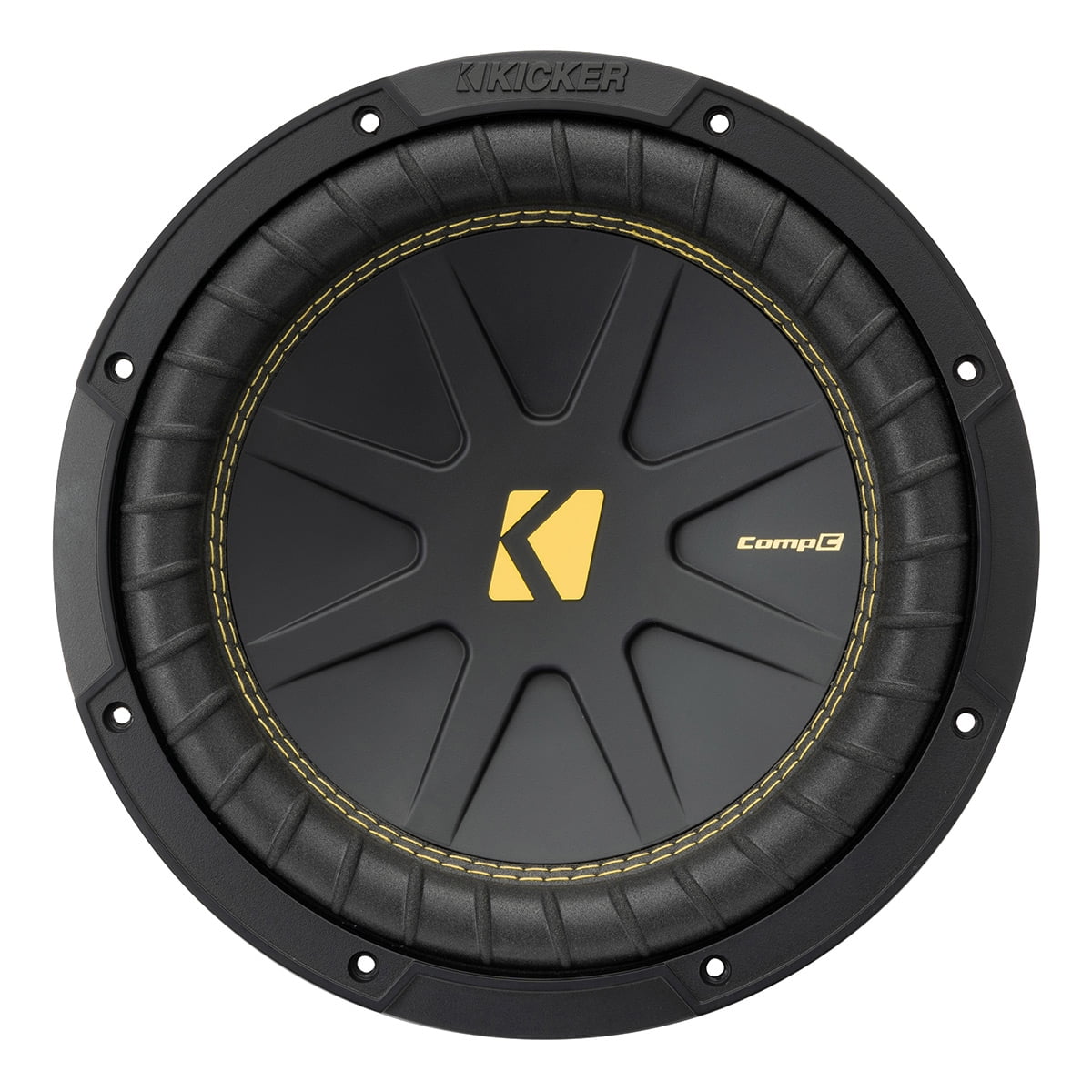 Kicker 10" 4-Ohm DVC CompC Subwoofer, Dual Voice Coil, Polypropylene ...