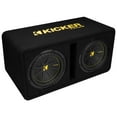 Kicker 50DCWC102 Dual CompC 10-inch Subwoofers in Vented Enclosure, 2 ...