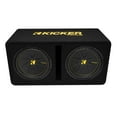 Kicker Dual 12-Inch 2-Ohm CompC Subwoofers in Vented Enclosure, Fits ...