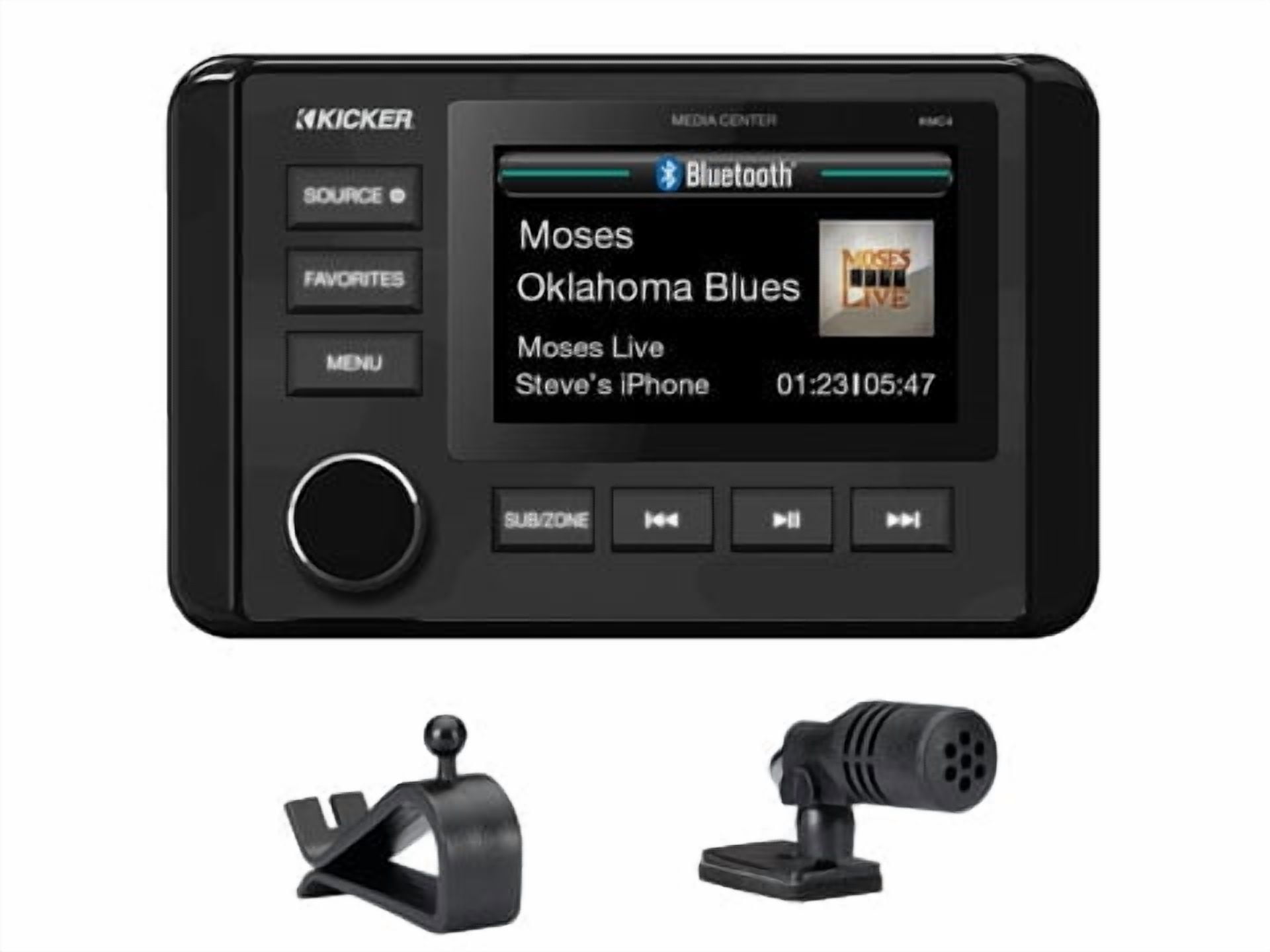 Kicker 51KMC4 KMC 3" Marine Audio Digital Receiver Gauge Style Full ...