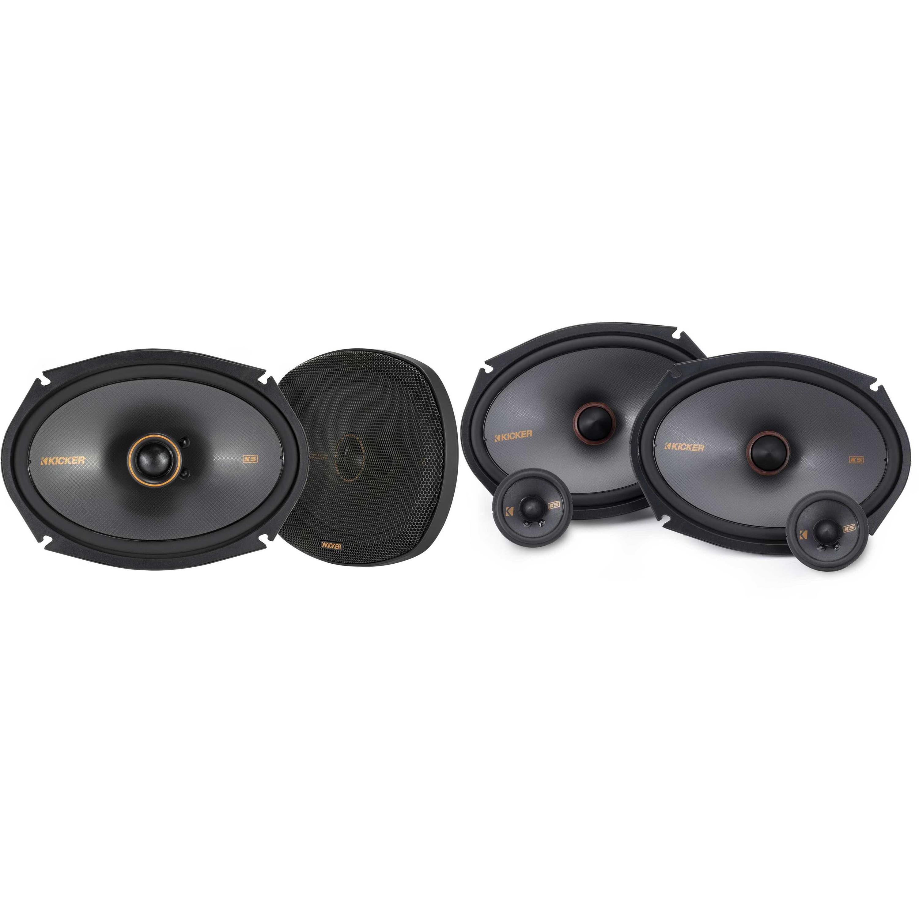 Kicker 51KSS269 KS-Series 6x9" and 2.75" 2-way Component System w ...