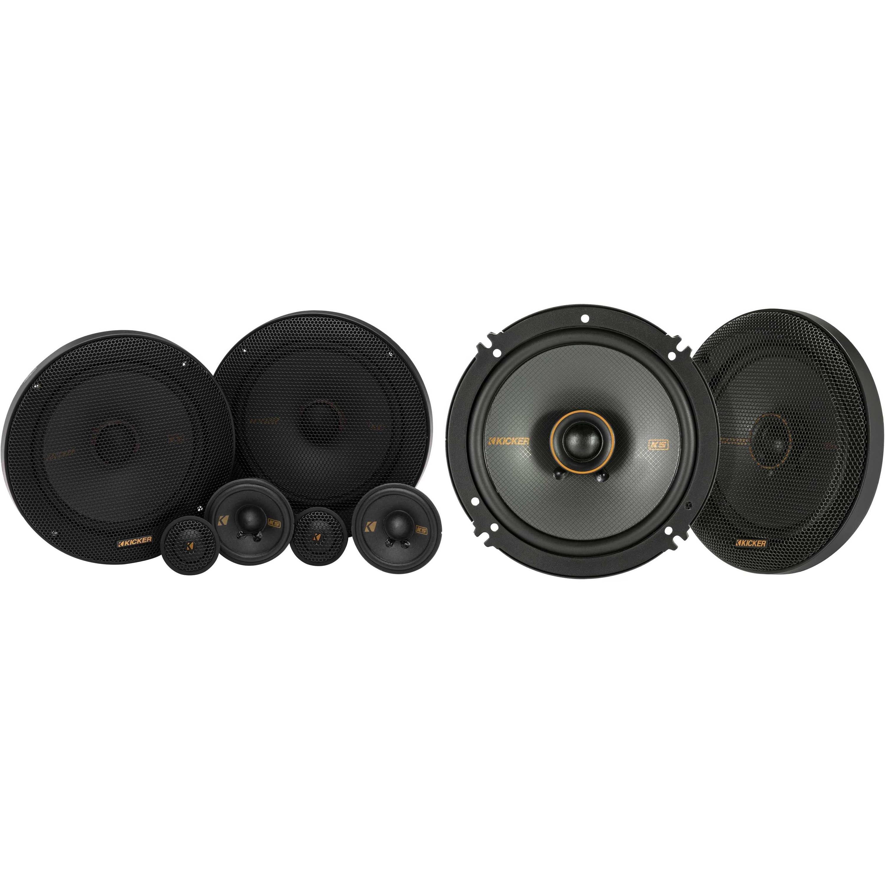 Kicker 51KSS365 KS-Series 6.5" Woofer, 2.75" and 1" Tweeter, 3-way ...
