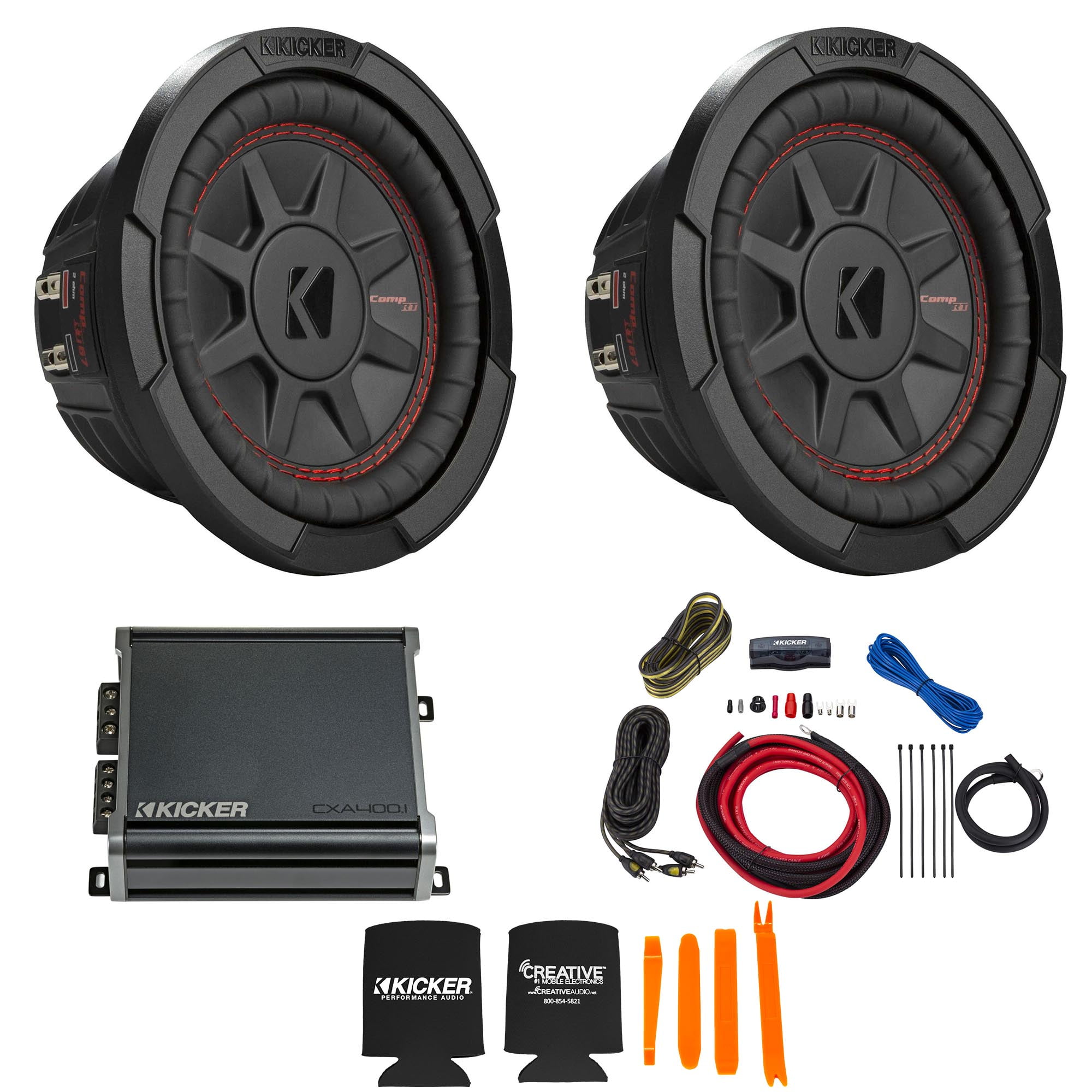 Kicker 6.75 Inch Comp RT Thin Woofer Includes Two 48CWRT672 Package ...