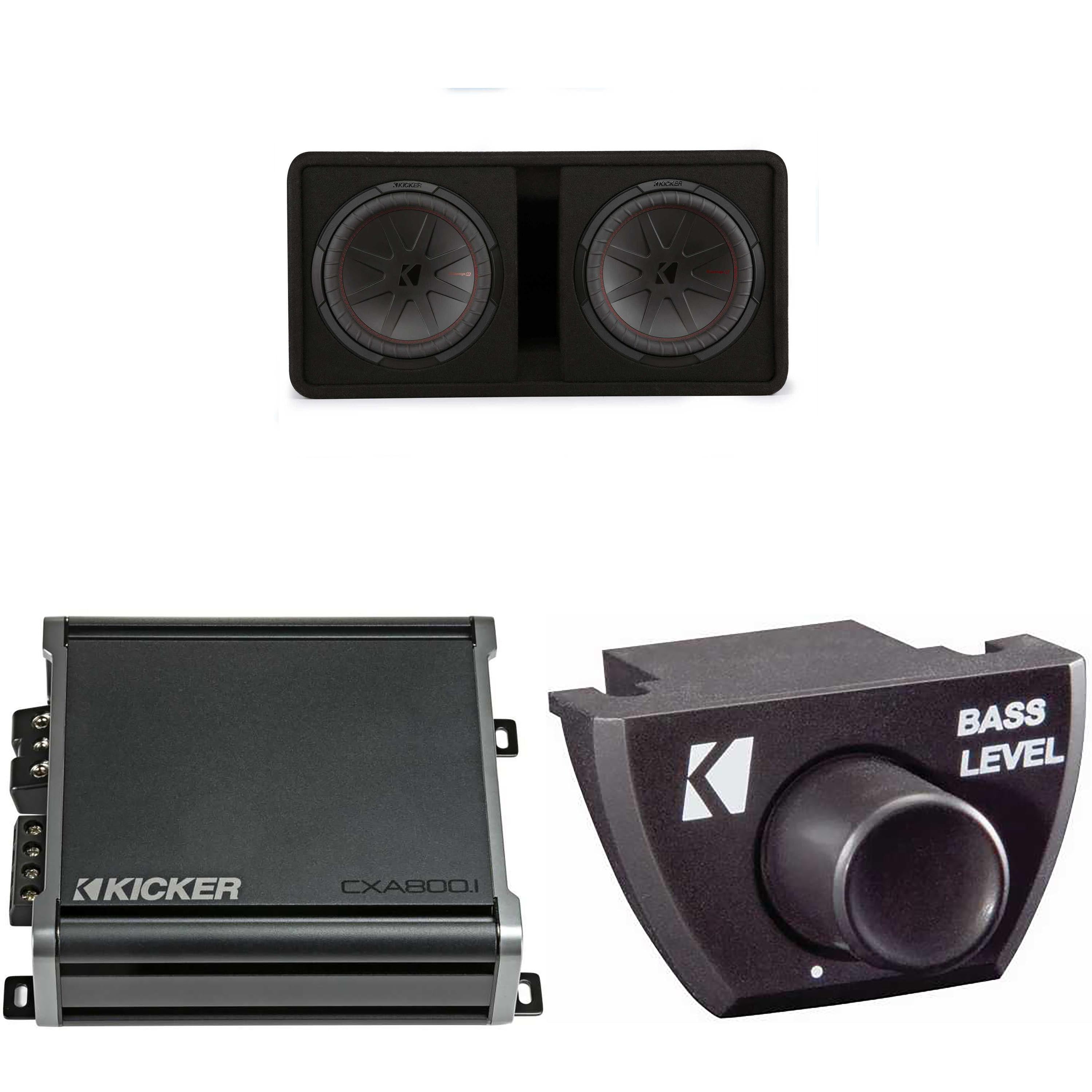 Kicker Comp R 12 Inch Dual Subwoofer in Vented Enclosure Package with ...