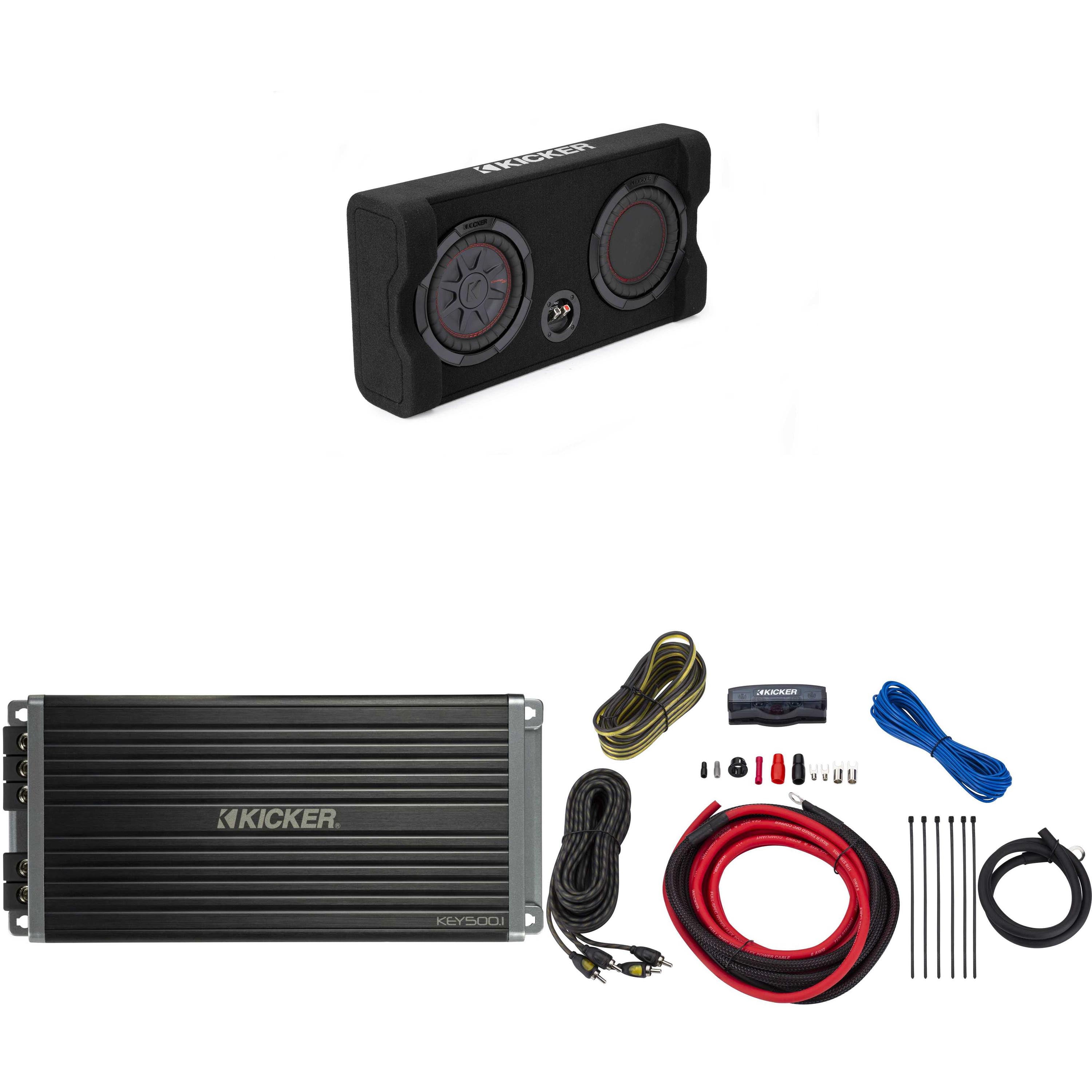 Kicker Comp RT 8 Inch 48TRTP82 Thin Down Firing Enclosure Package with ...