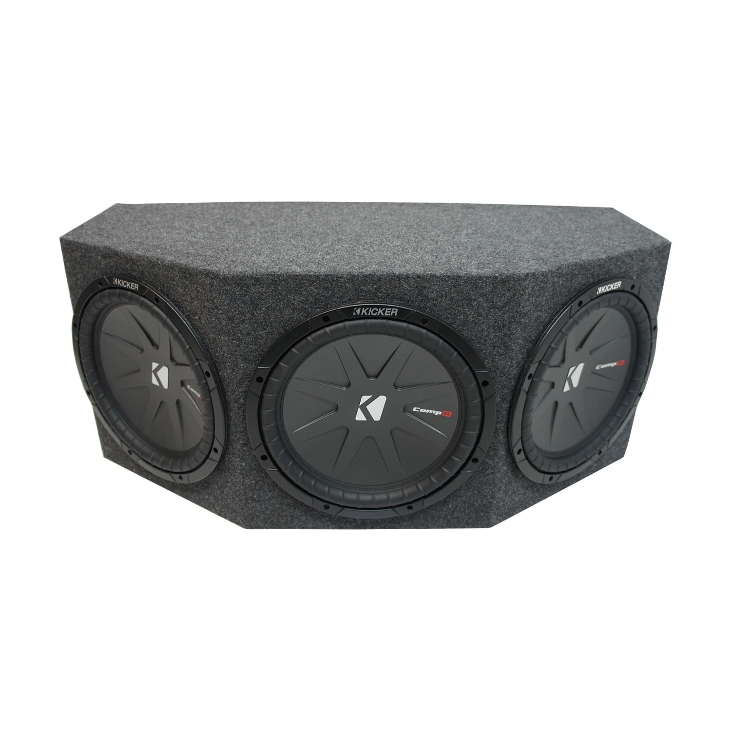 Kicker CompR CWR12 Triple 12" Subwoofer Loaded 1800 Watt Sub Box Final ...