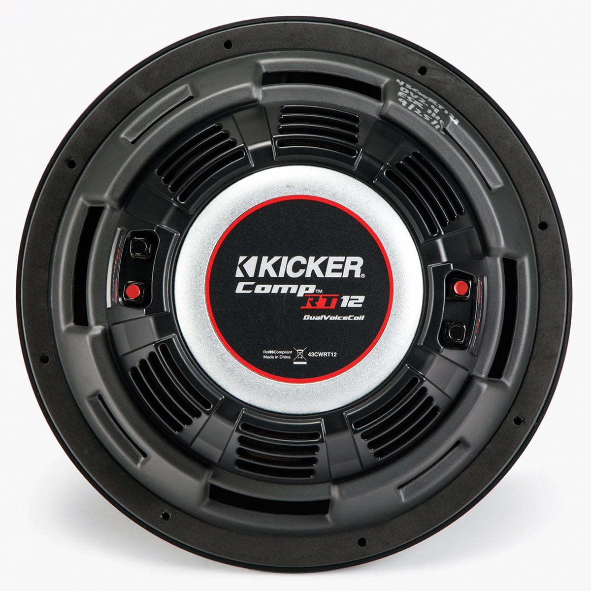 Kicker CompRT 12 Inch 1000 Watt Max 2 Ohm Shallow Slim Car Subwoofer ...