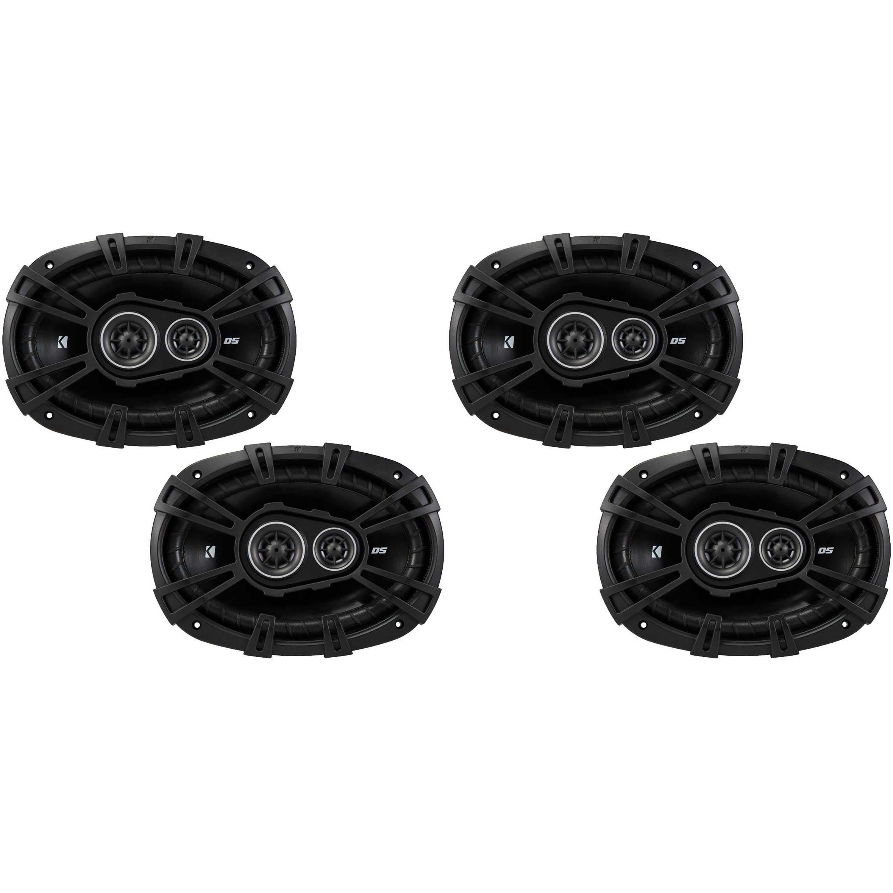 Kicker DSC6930 6x9-Inch (160x230mm) 3-Way Speakers w/ 43DSC69304 6x9" Coaxial Bundle - Walmart.com