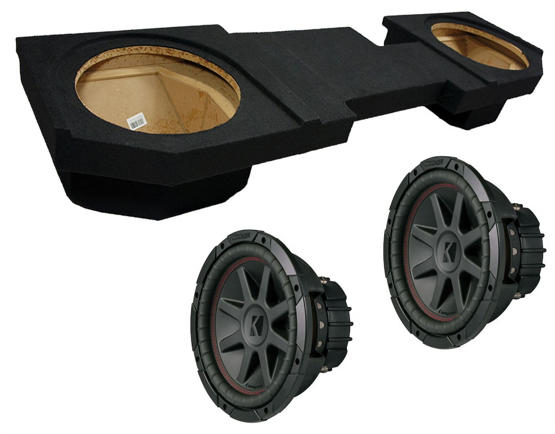 Kicker Dodge Ram 02-18 43CVR104 CVR10 Series 350W Sub & ASC Sub Box ...
