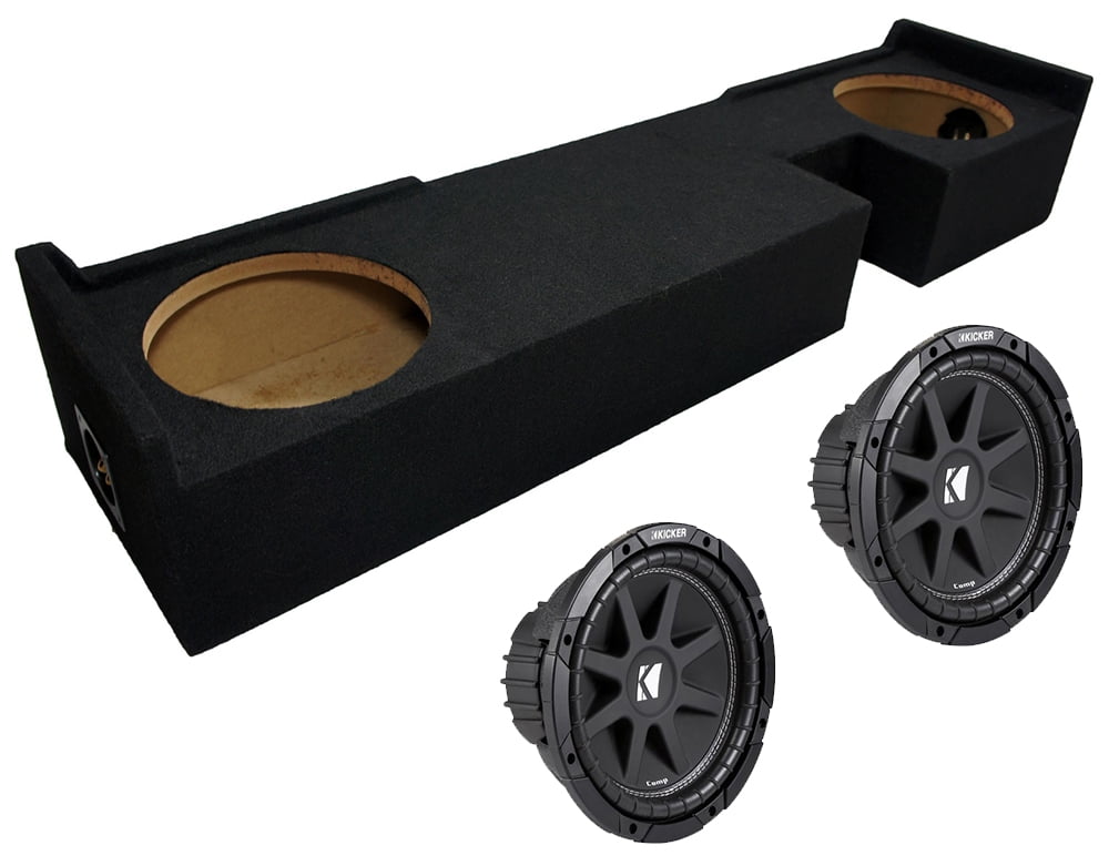 Kicker Ford F-150 00-03 43C104 10" C10 Series Sub & FORD03EX2X10 Box Enclosure - Walmart.com