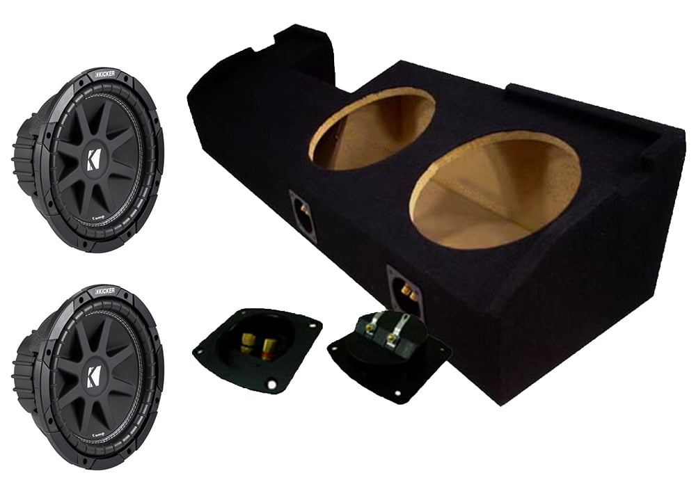 Kicker Ford F-150 01-03 43C104 10" Comp C10 Series Sub & Custom Dual 10" SubBox - Walmart.com