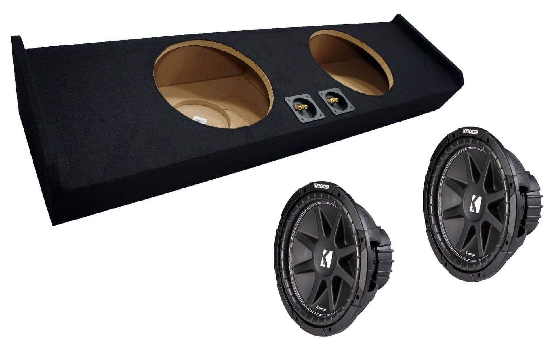Kicker Ford F-150 09-12 43C124 12" 150W Sub & FORD2X12-150-CREW-09 12 ...