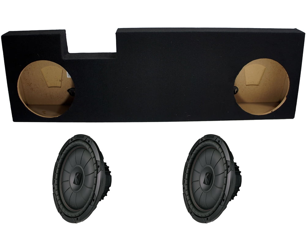 Kicker Ford F250 & F350 04-12 43CVT124 400W Sub & Custom Dual 12" Sub ...