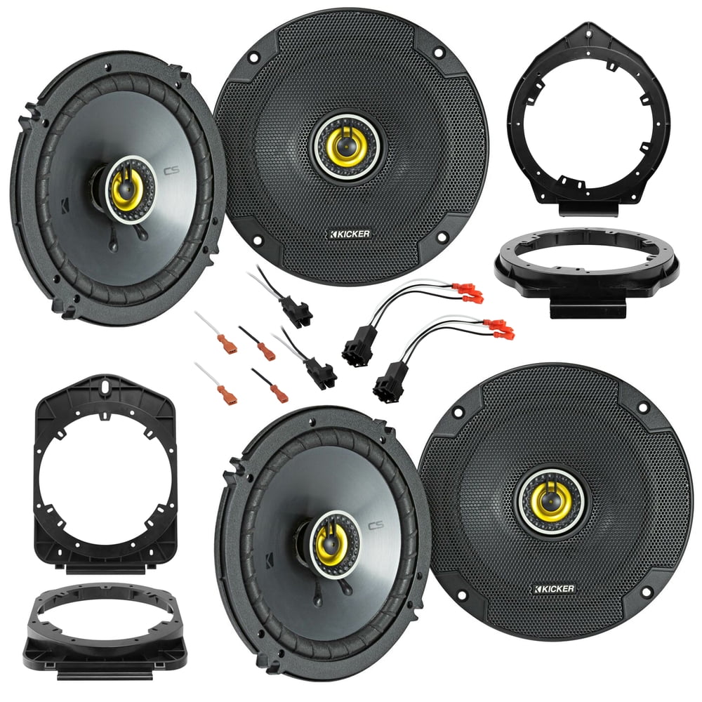 Kicker Front & Rear Speaker Upgrade Package for Select 2007-2014 ...