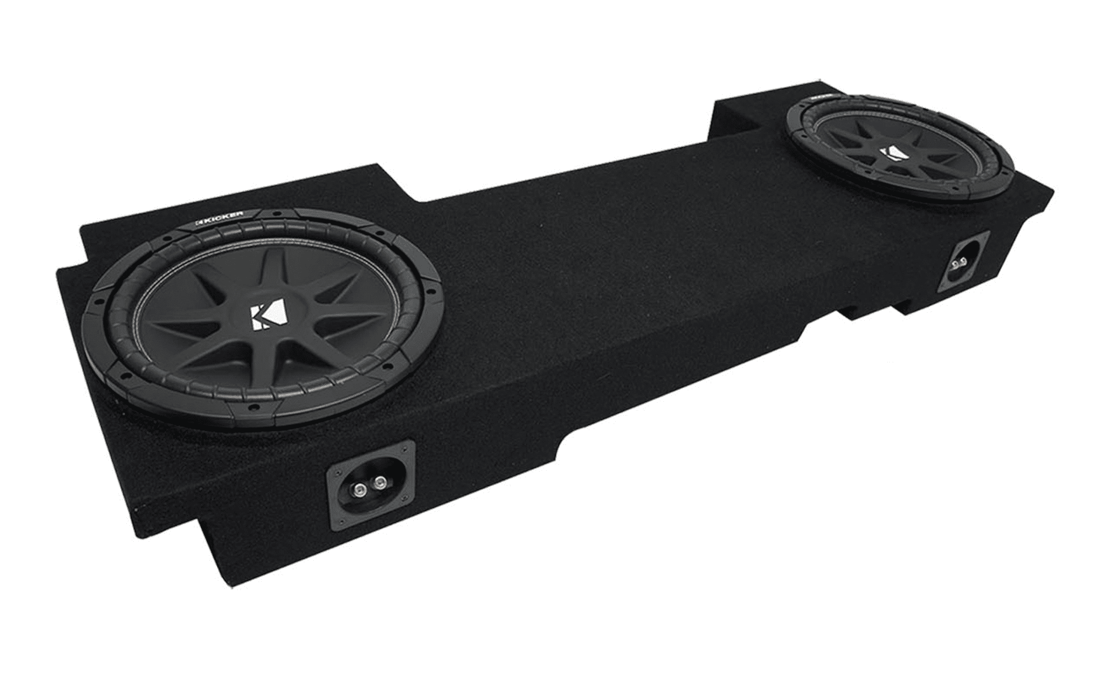 Kicker GMC Sierra 2500HD 02-13 43C104 10" Sub & GM2X10-AV-ECL-US Dual 10" SubBox - Walmart.com