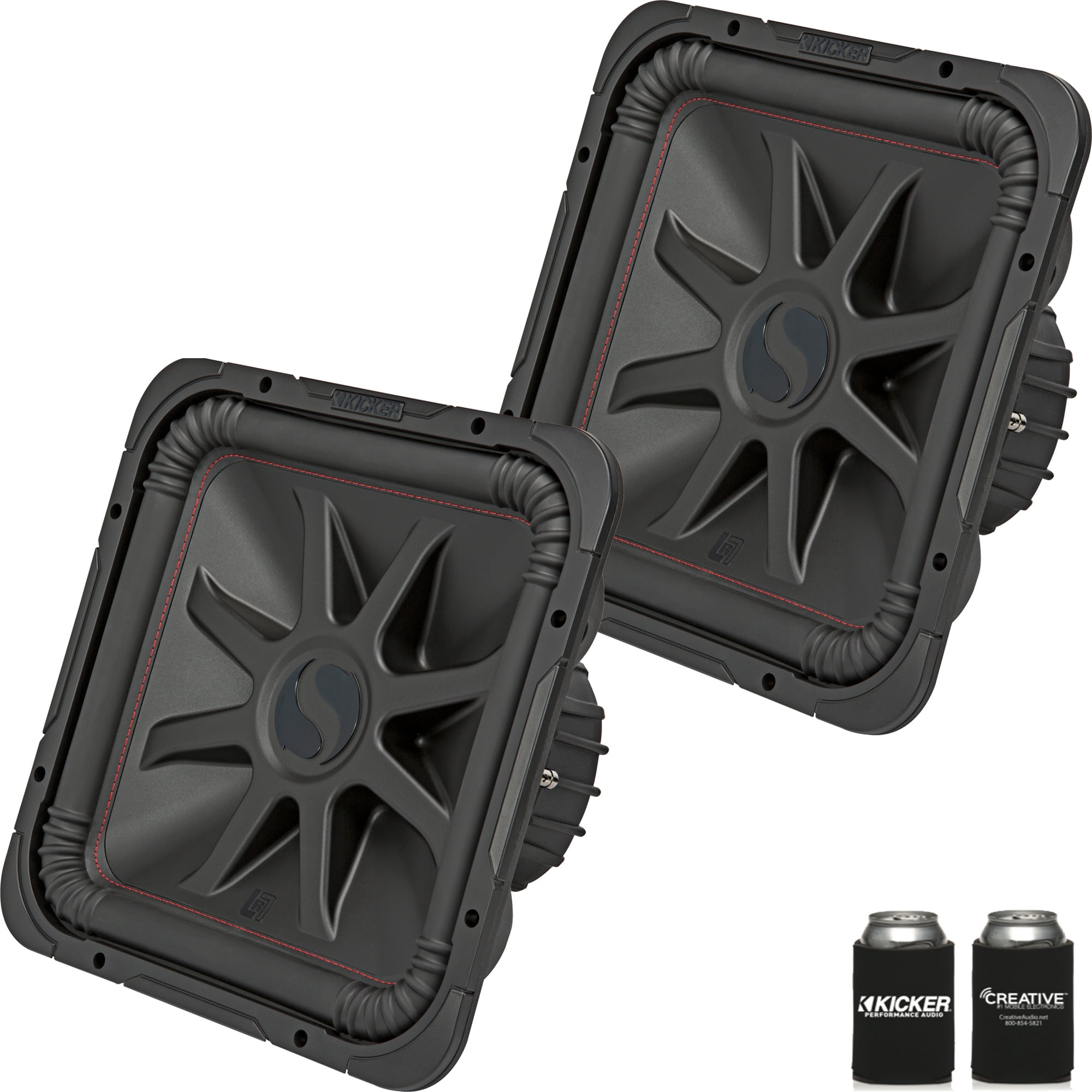 Kicker L7R Bundle - Two 45L7R154 15-Inch Dual 4-Ohm Subwoofers ...