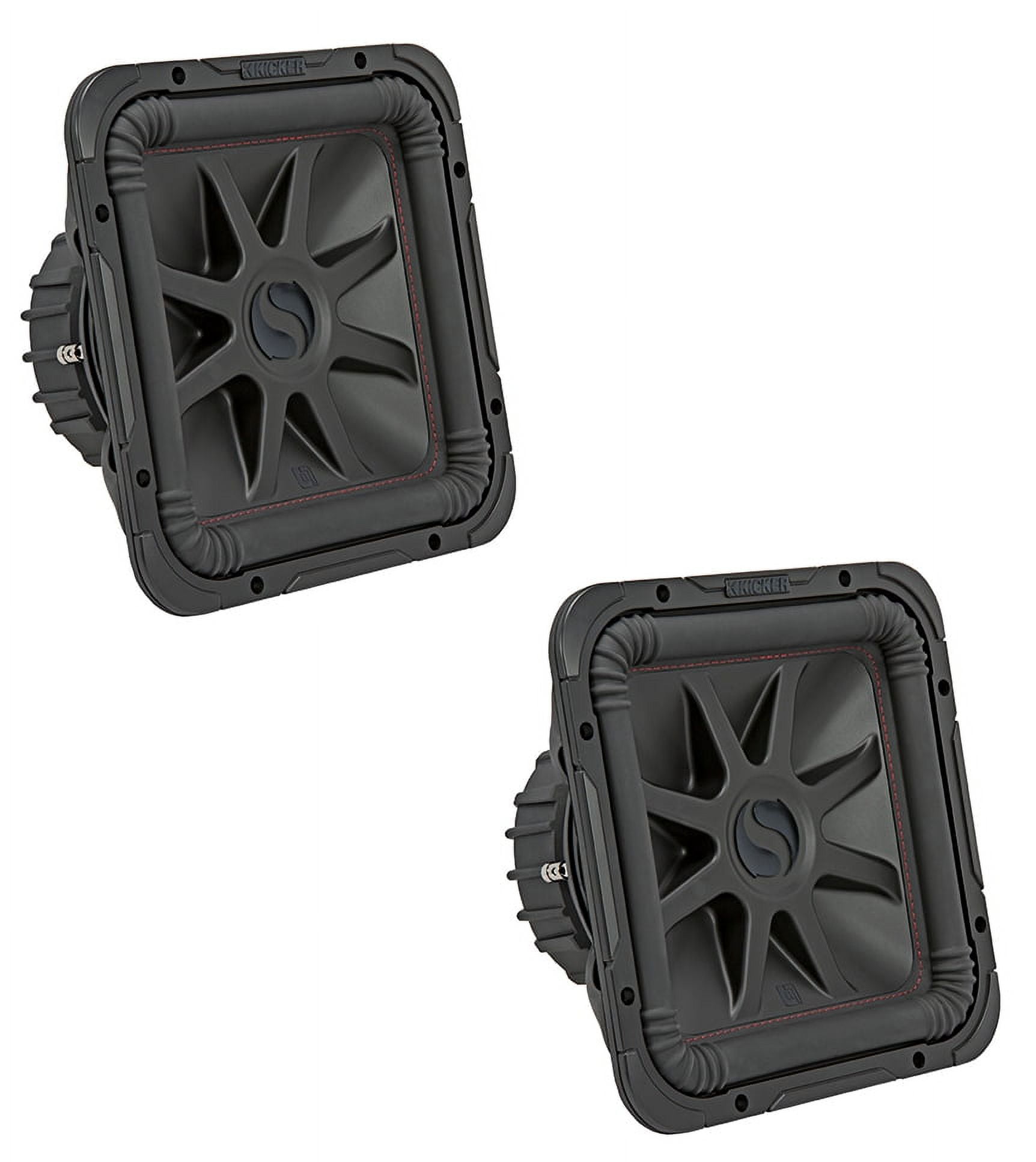 Kicker L7R12 Dual 4 Ohm 12" Square Car Subwoofer, Black - Walmart.com