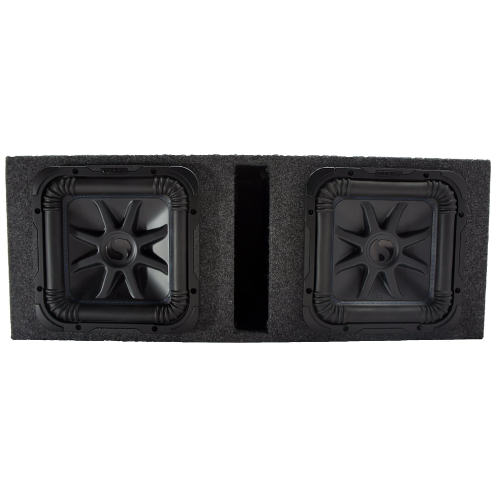Kicker L7S12 Solo-Baric Car Audio Subwoofers and Vented Sub Enclosure ...